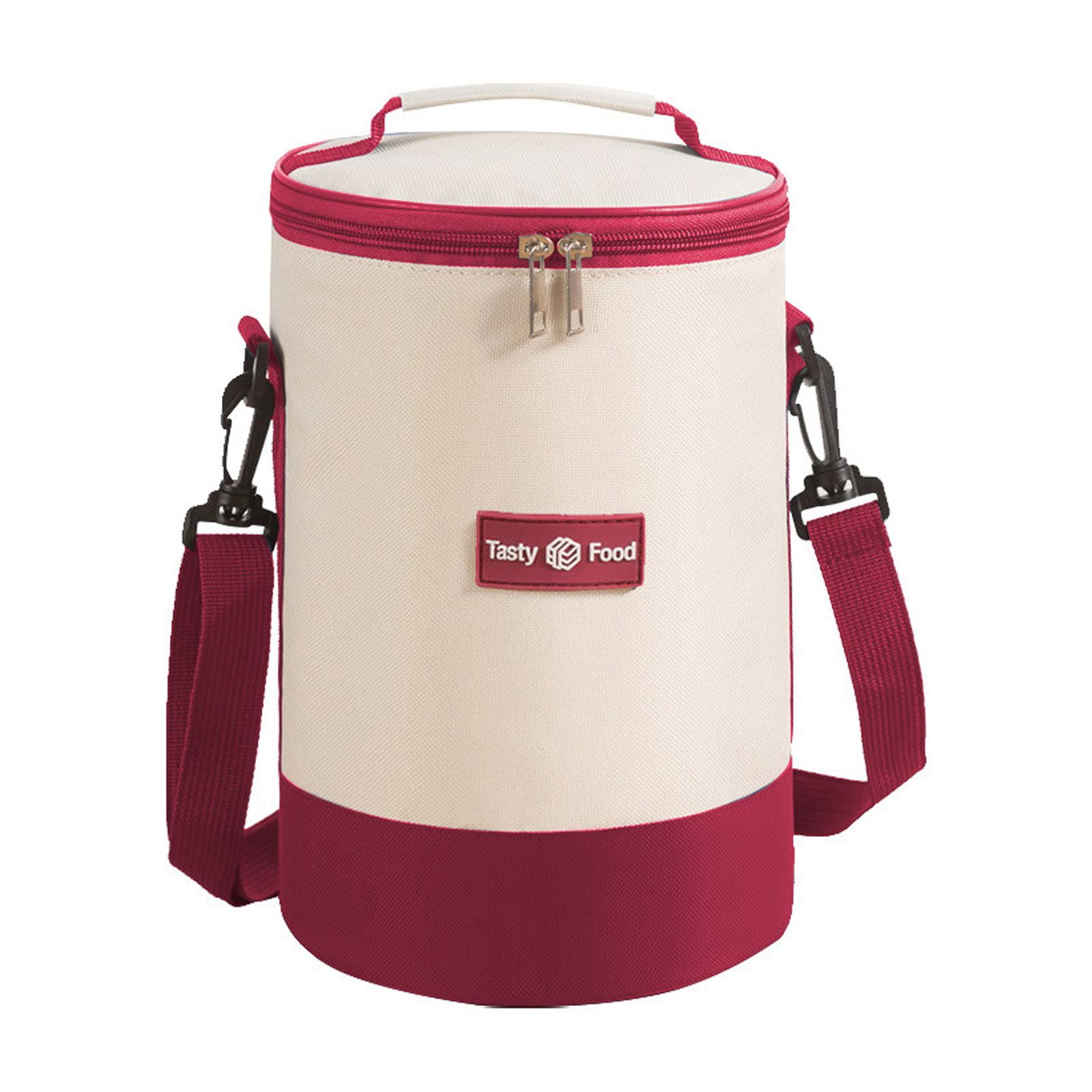 LMEEOR Storage Bag, Cylinder Insulated Bag Shoulder Strap Model Round ...