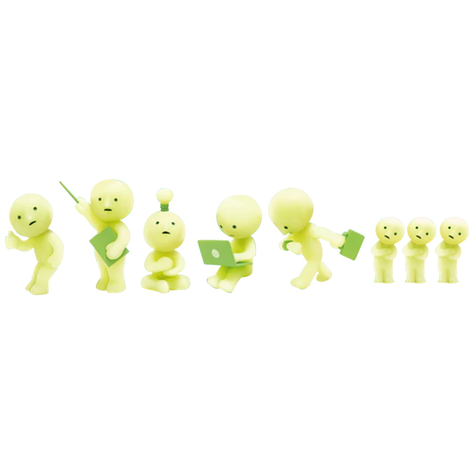 LMEIZUN Smiski Living Glow in Dark Collectable Little Figures 12 Pc ...