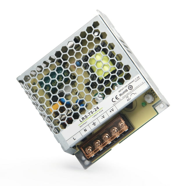 LMENGER Portable LRS 75W Switching Mode Power Supply 24V 3.1A System ...