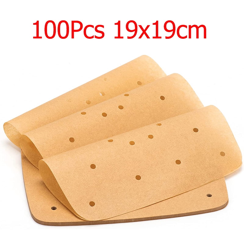 LMETJMA 100Pcs Upgraded Air Fryer Parchment Paper Air Fryer Disposable ...