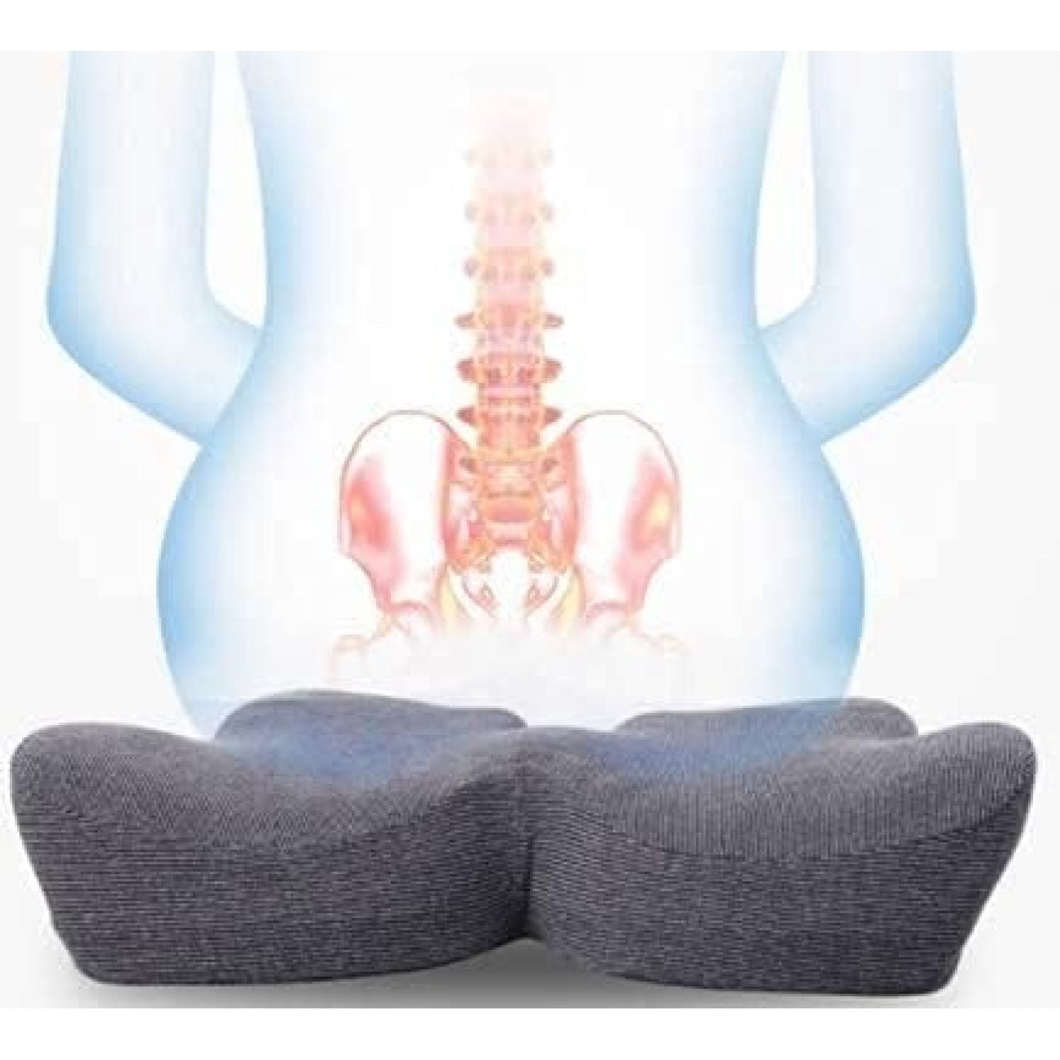LMHF 3.9" Thick Therapeutic Memory Foam Relief Cushion - Great for ...