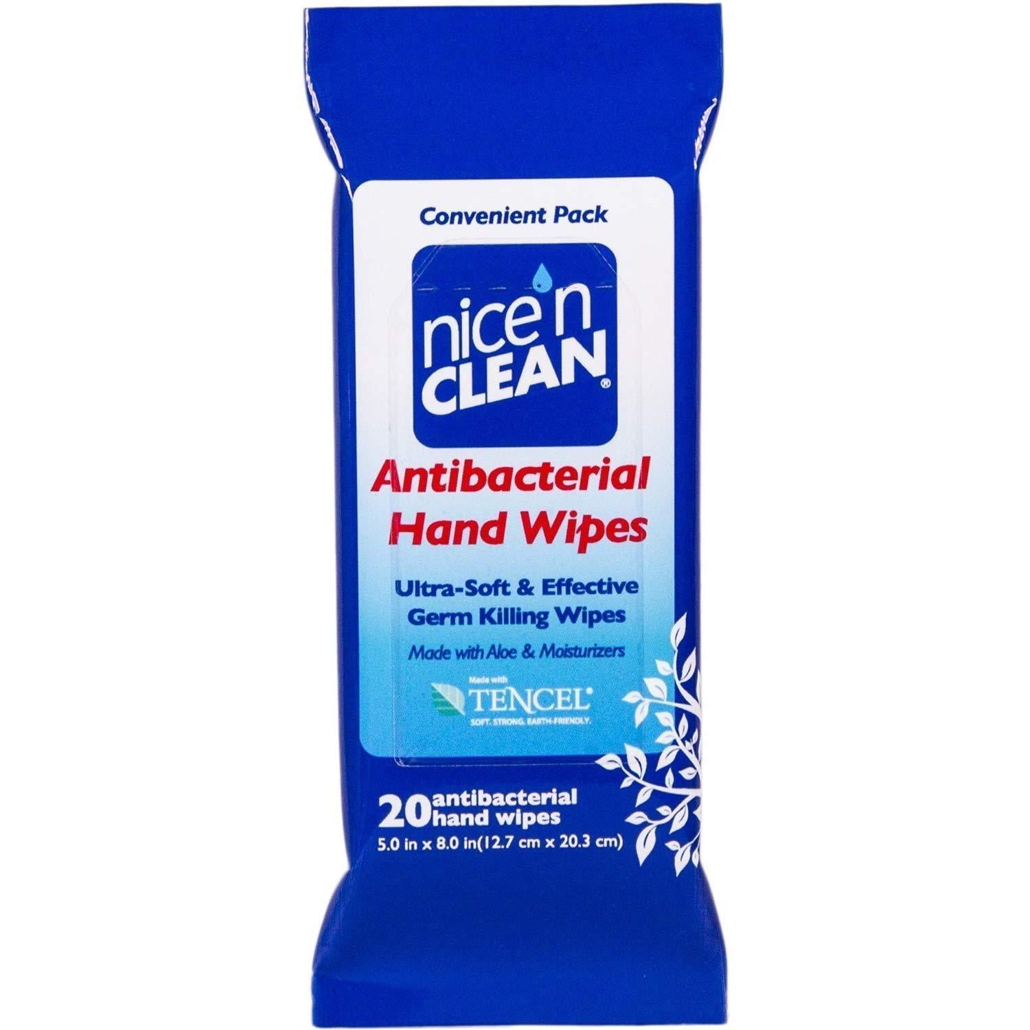 LMHF Antibacterial Moist Wipes, Travel Pack 20 ea (Pack of 6) - Walmart.com