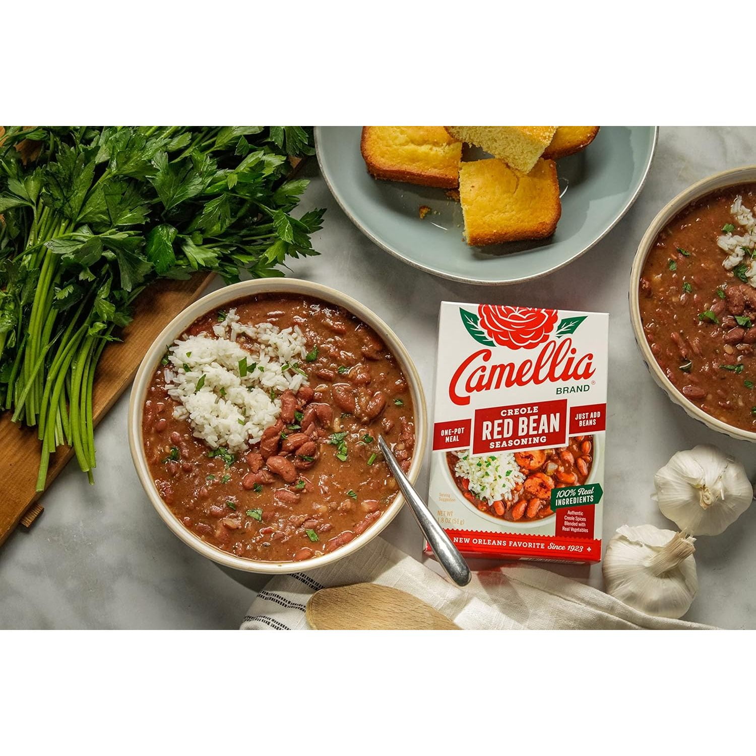 LMHF Creole Red Bean Seasoning Mix, Authentic Louisiana Flavor (Pack of ...