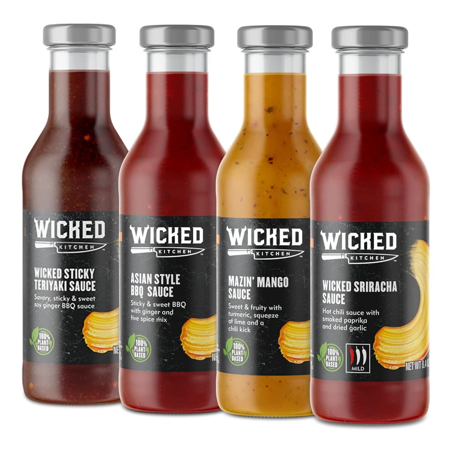 LMHF Sauce Variety Pack - Sriracha Sauce, Asian Style BBQ Sauce ...