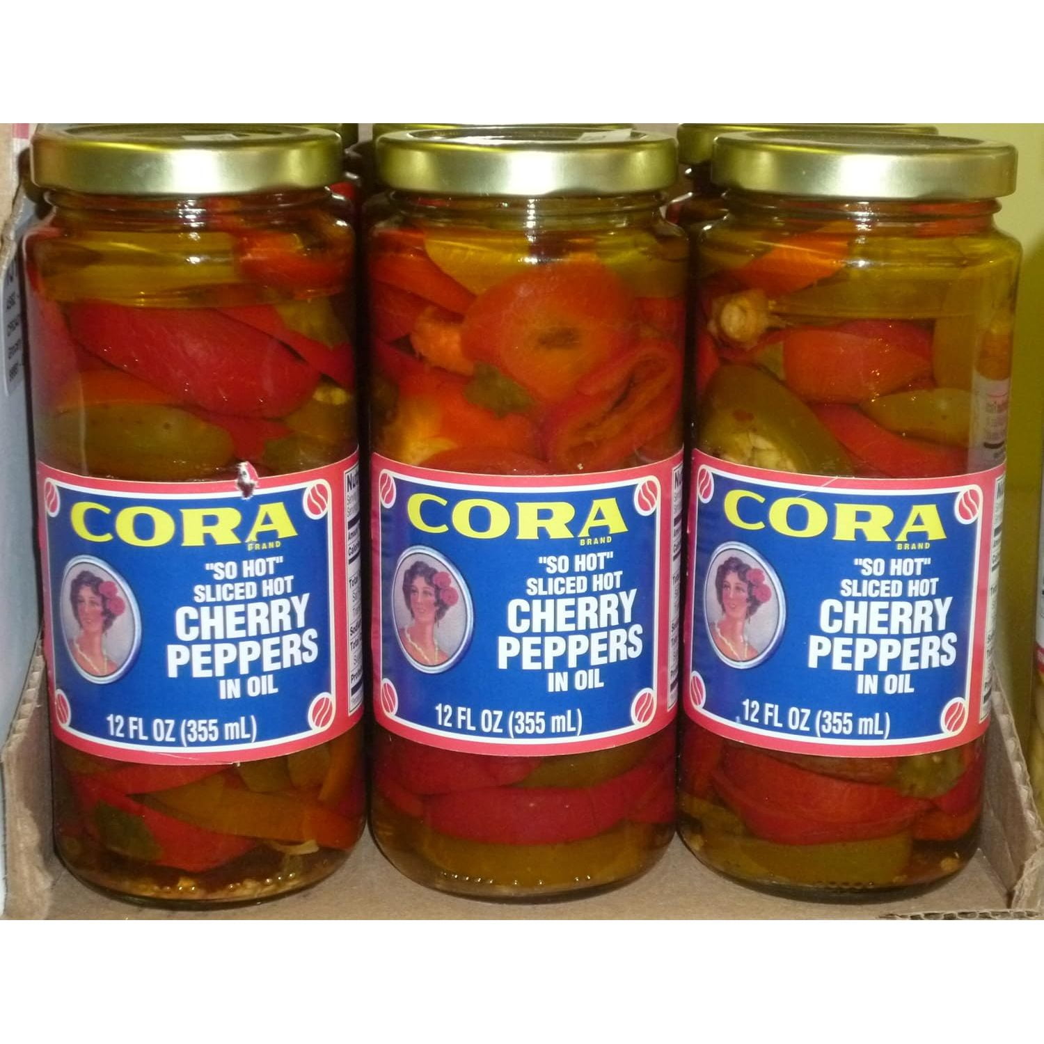 LMHF "So Hot" Sliced Hot Cherry Peppers in Oil, 12 oz (3 Pack) - Walmart.com