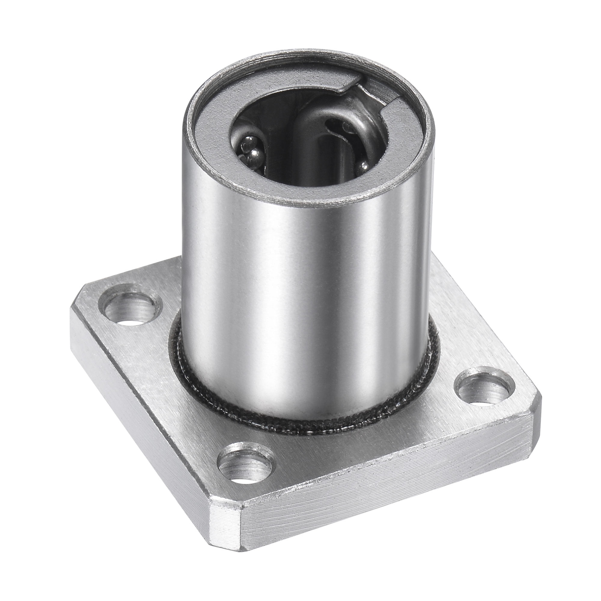 LMK12GA Linear Ball Bearings 12mmx21mmx30mm Square Flange Steel Cage ...