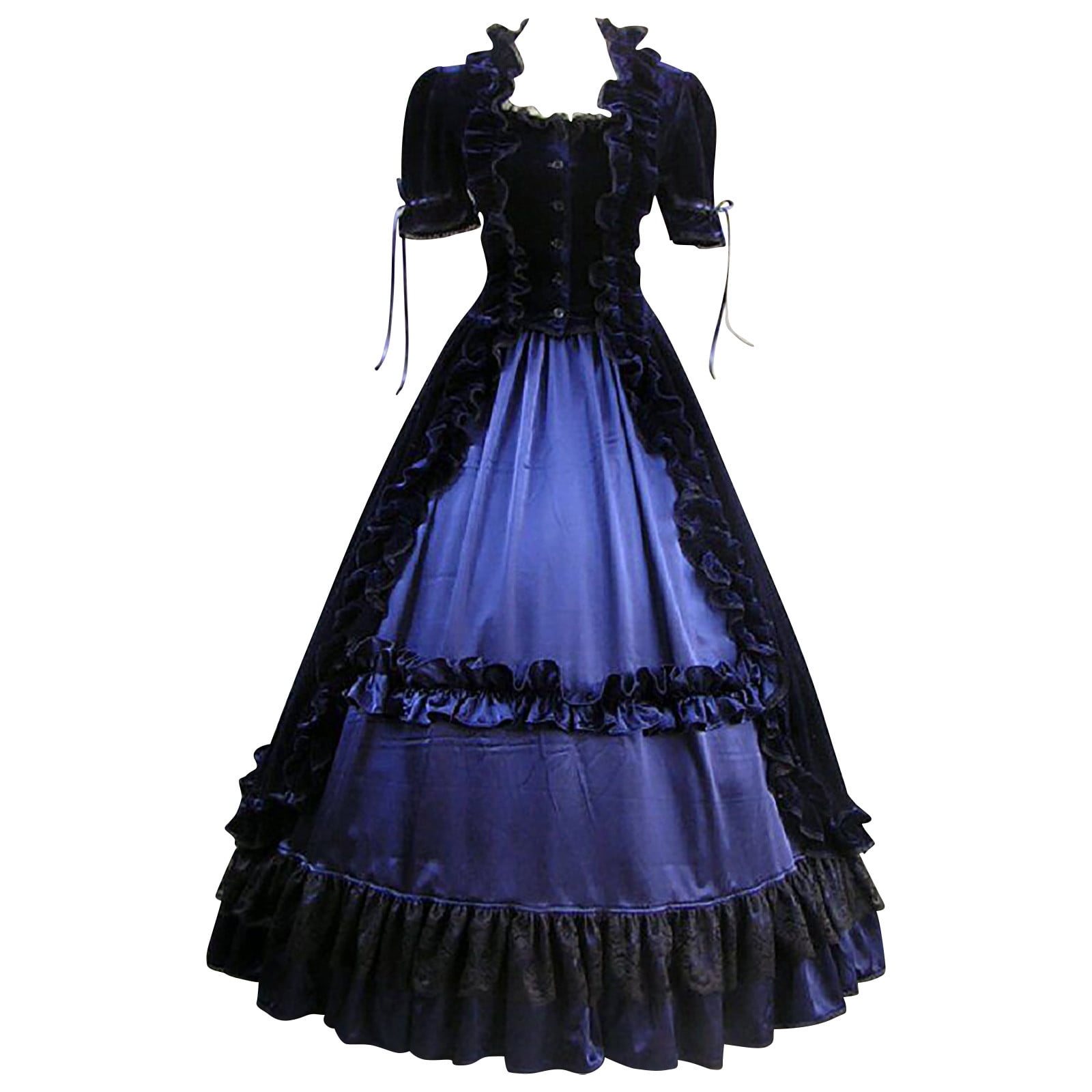 LMKIHUSA Women Renaissance Dress Gothic,Womens Victorian Princess Dress ...