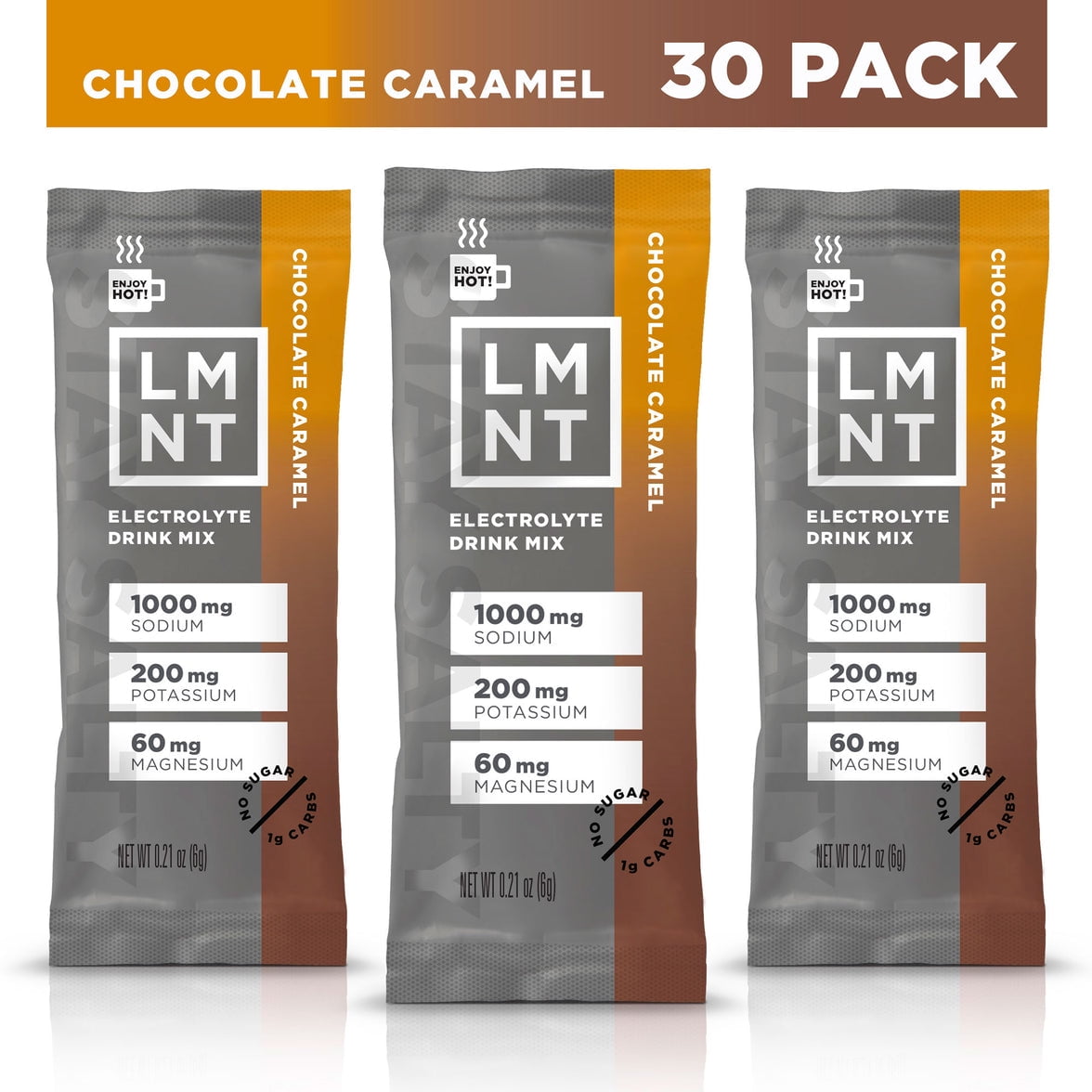 LMNT Keto Electrolyte Powder Packets | Chocolate Caramel | Paleo ...