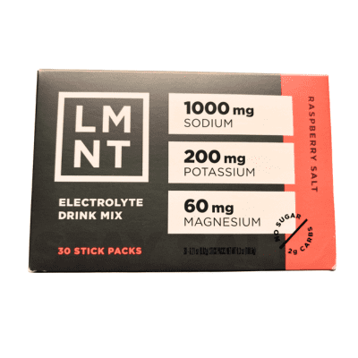 LMNT Zero Sugar Electrolyte Drink Mix - Raspberry Salt - 30ct - Walmart.com