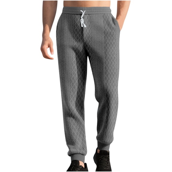 LMOIPLI Joggers for Men Lightweight Elastic Waist Drawstring Pant ...