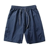 LMOIPLI Men's Casual Shorts Drawstring Stretch Waist Quick-Drying 5 ...