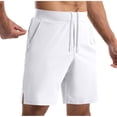 LMOIPLI Men's Quick Dry Athletic Shorts Elastic Waist Drawstring ...