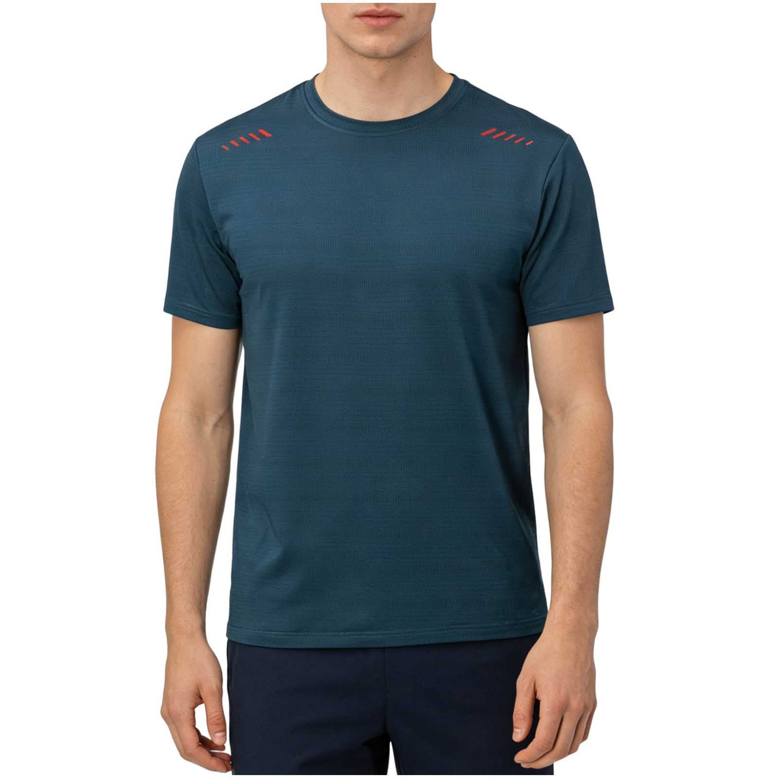 LMOIPLI Mens Ice Silk Running Shirts Quick Dry Short Sleeve Gym ...
