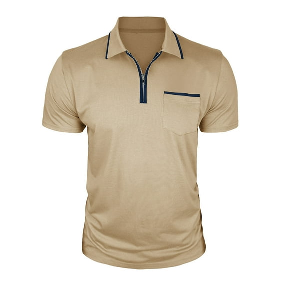 LMOIPLI Summer Cotton Short Sleeve Tshirts for Men Fashion Color Block ...