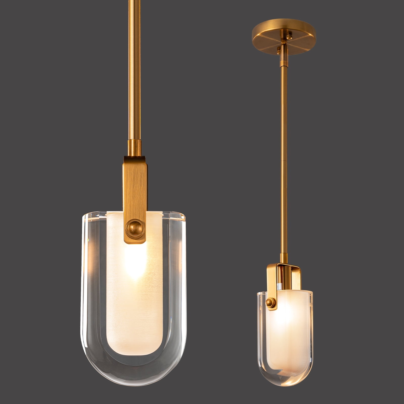 LMQNINE Pendant Light Fixture Mini Crystal Chandeliers for Kitchen ...