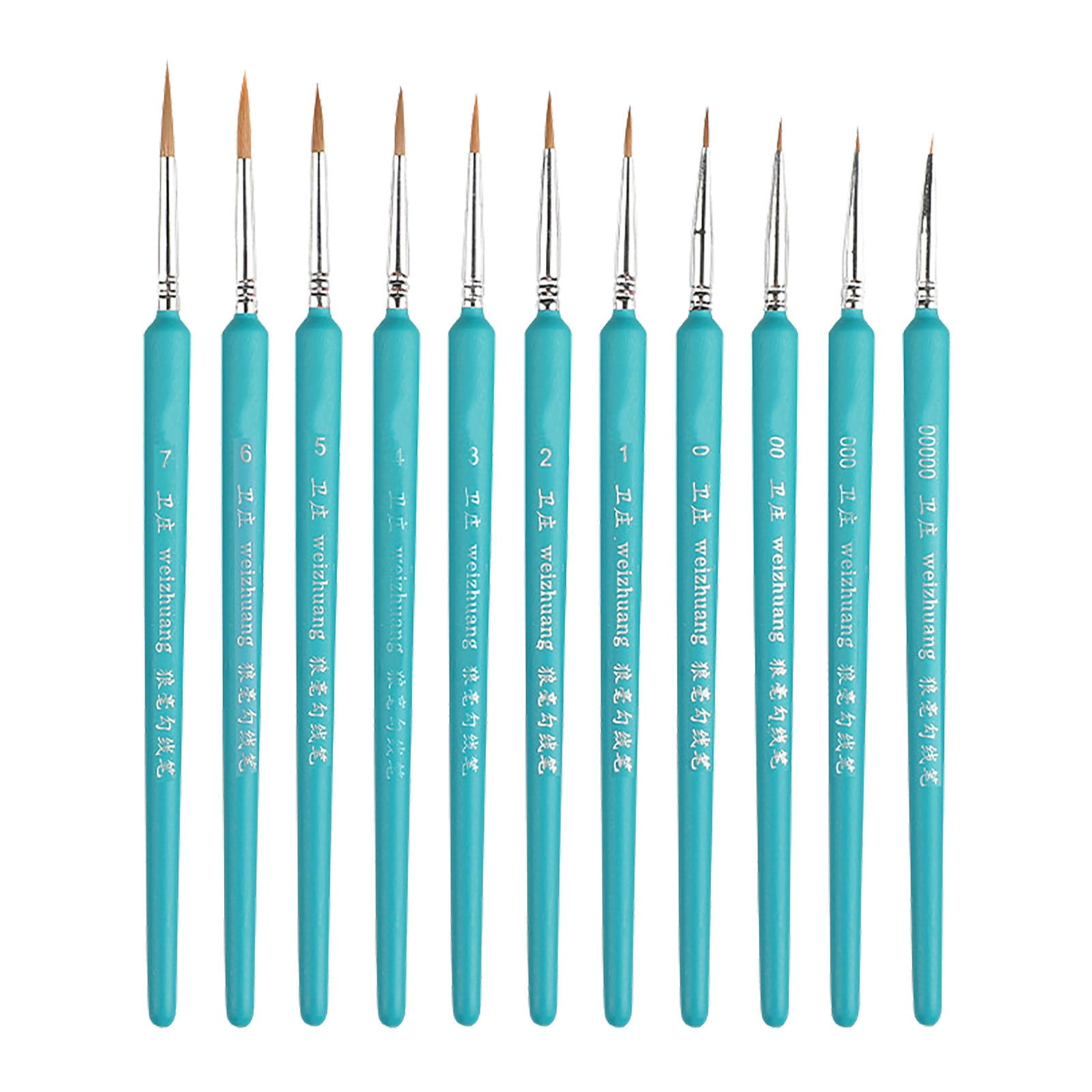 LMTODLFG 11 Pcs Miniature Paint Brush Set Fine Detail Paint Brushes for ...