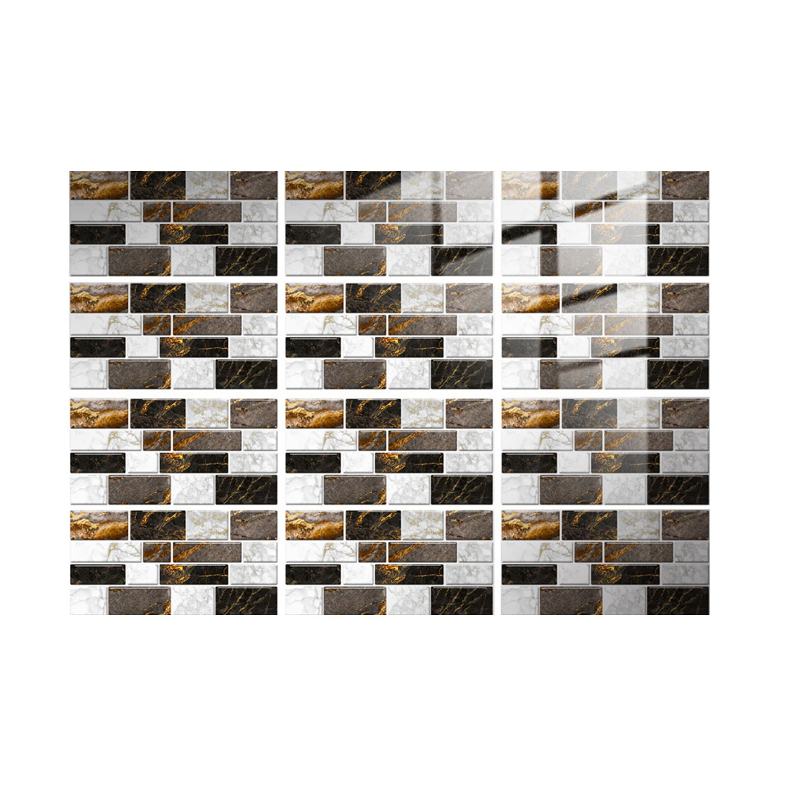LMTODLFG 12 Sheets Peel and Stick Tile Backsplash, 4"x 8" Light Color ...