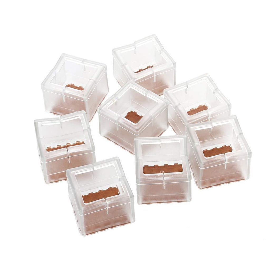 LMTODLFG 16Pcs Square Silicone Chair Leg Floor Protectors, Chair Leg ...