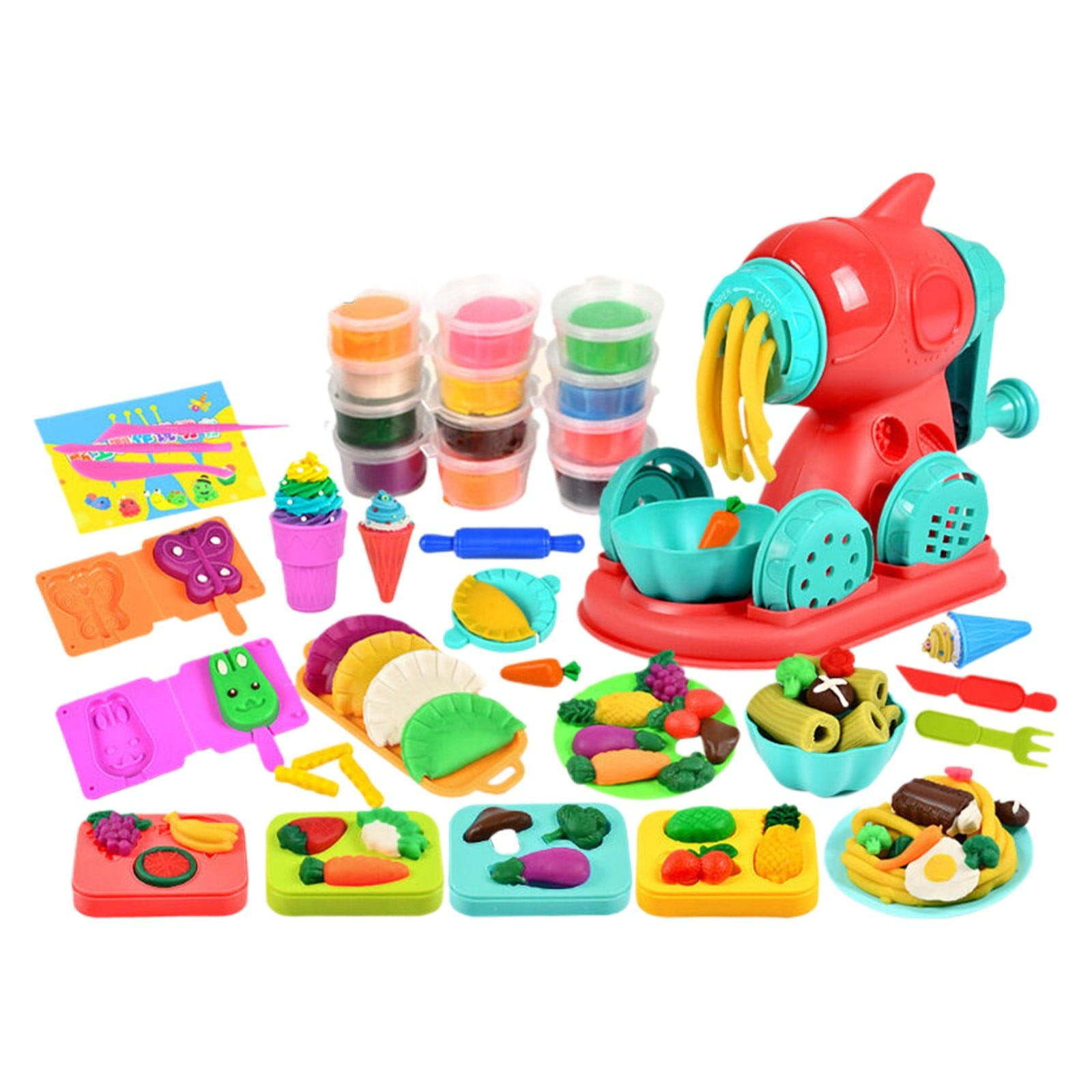 LMTODLFG 2 in 1 Color Dough Kitchen Creations Set, Ice Cream Candy ...
