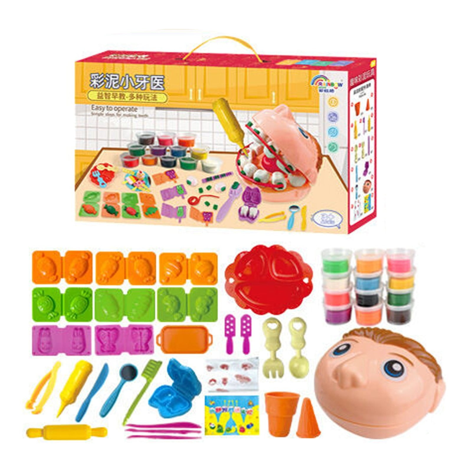 LMTODLFG 2 in 1 Color Dough Kitchen Creations Set, Ice Cream Candy ...