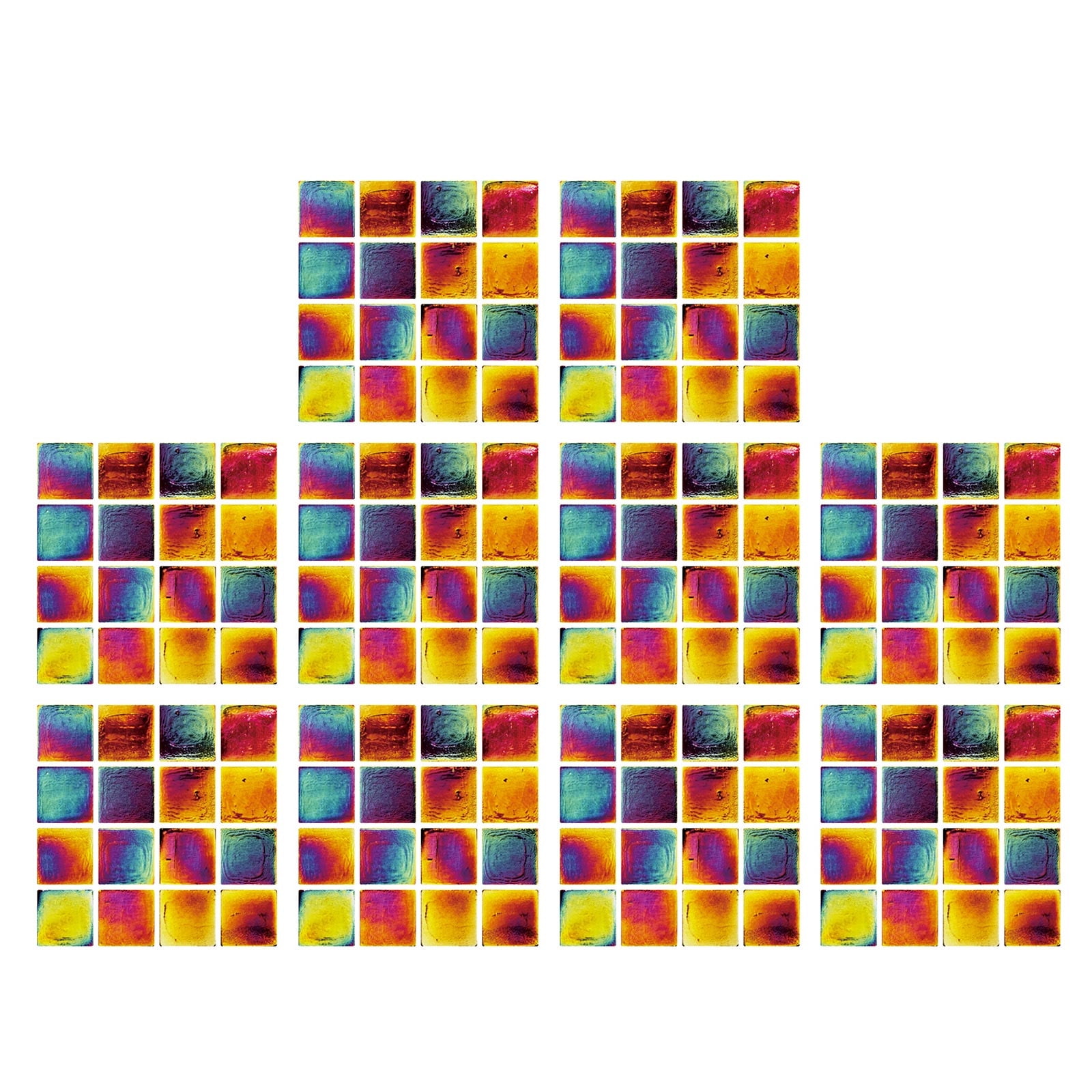 LMTODLFG 3D Mosaic Tile Sticker Removable Wallpaper Tile, 3D Self ...