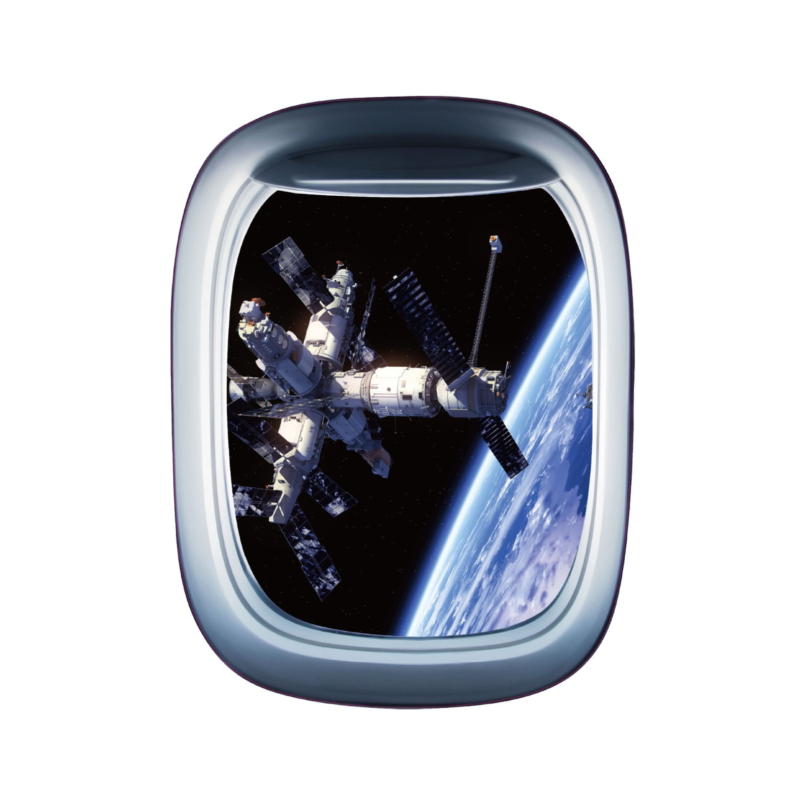 LMTODLFG 3D Planet Universe Galaxy Outer Space Wall Decal Spacecraft ...