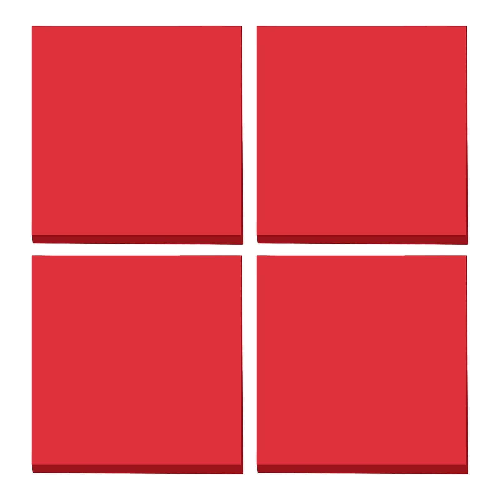 LMTODLFG 4 Pack Sticky Notes 2x2 Inch, Self-Stick Pads Bright Colors ...