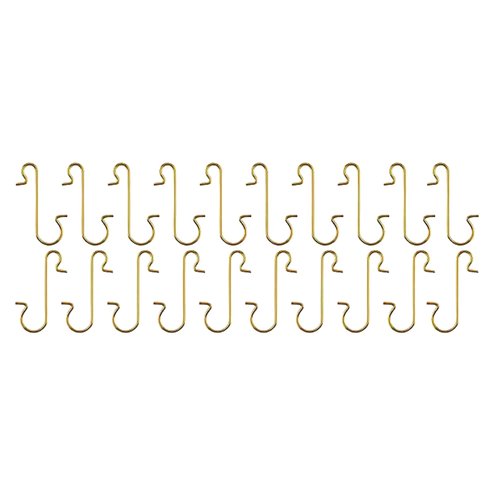 LMTODLFG 50 PCS Mini Ornament Hooks Red Christmas Ornament Hooks ...