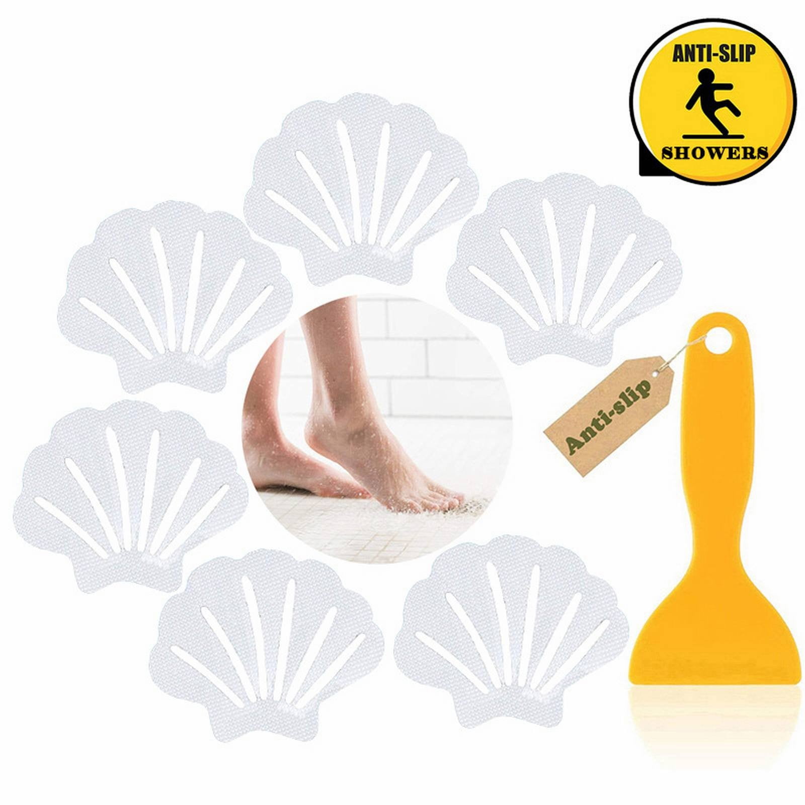 LMTODLFG 6PCS Non-Slip Bathtub Stickers: Sea Shell Shaped Safety Shower ...