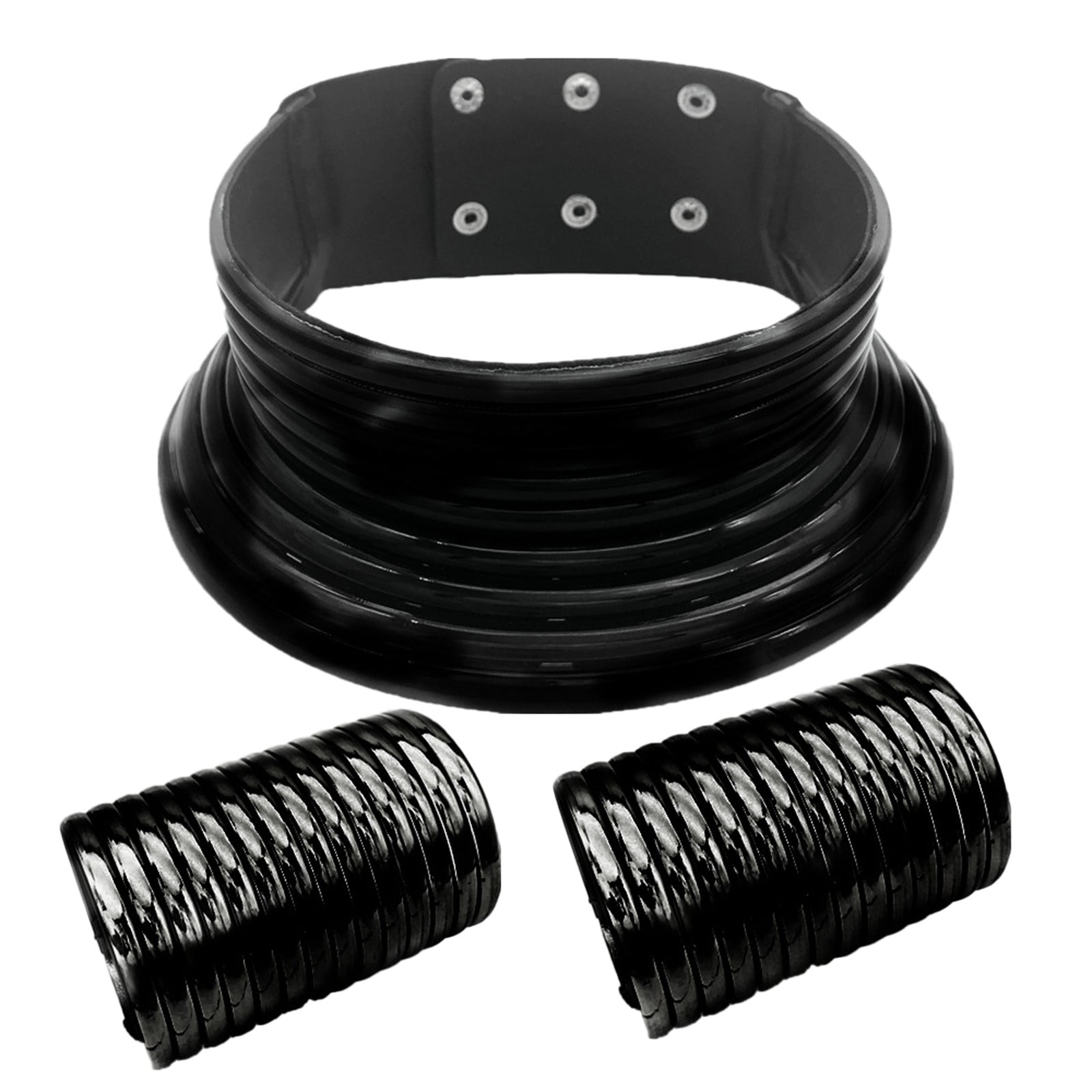 LMTODLFG Adjustable African Statement Choker Snap Necklaces Bangle ...