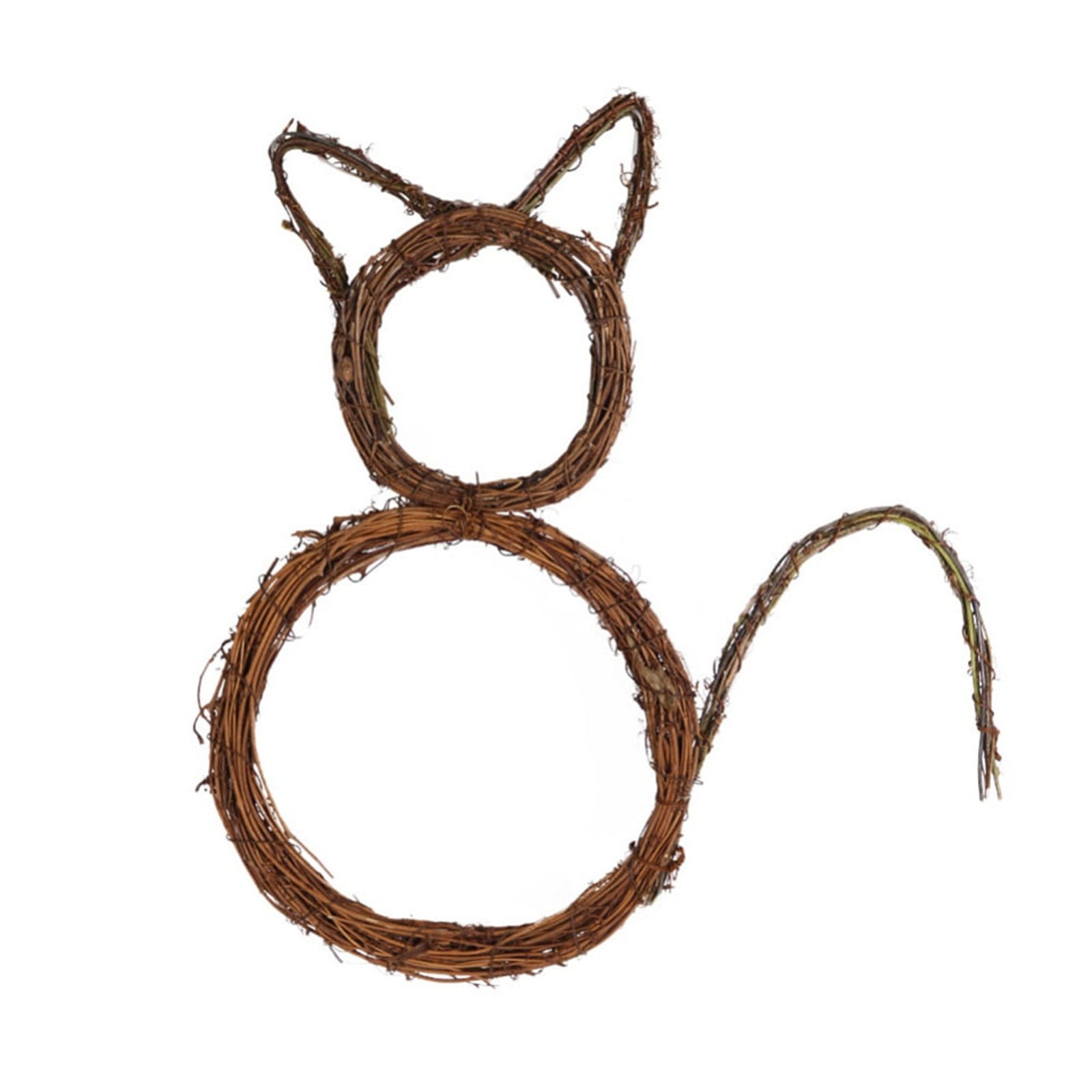 LMTODLFG Cat Wreath Artificial Grapevine Twig Vine Garland Decorative ...