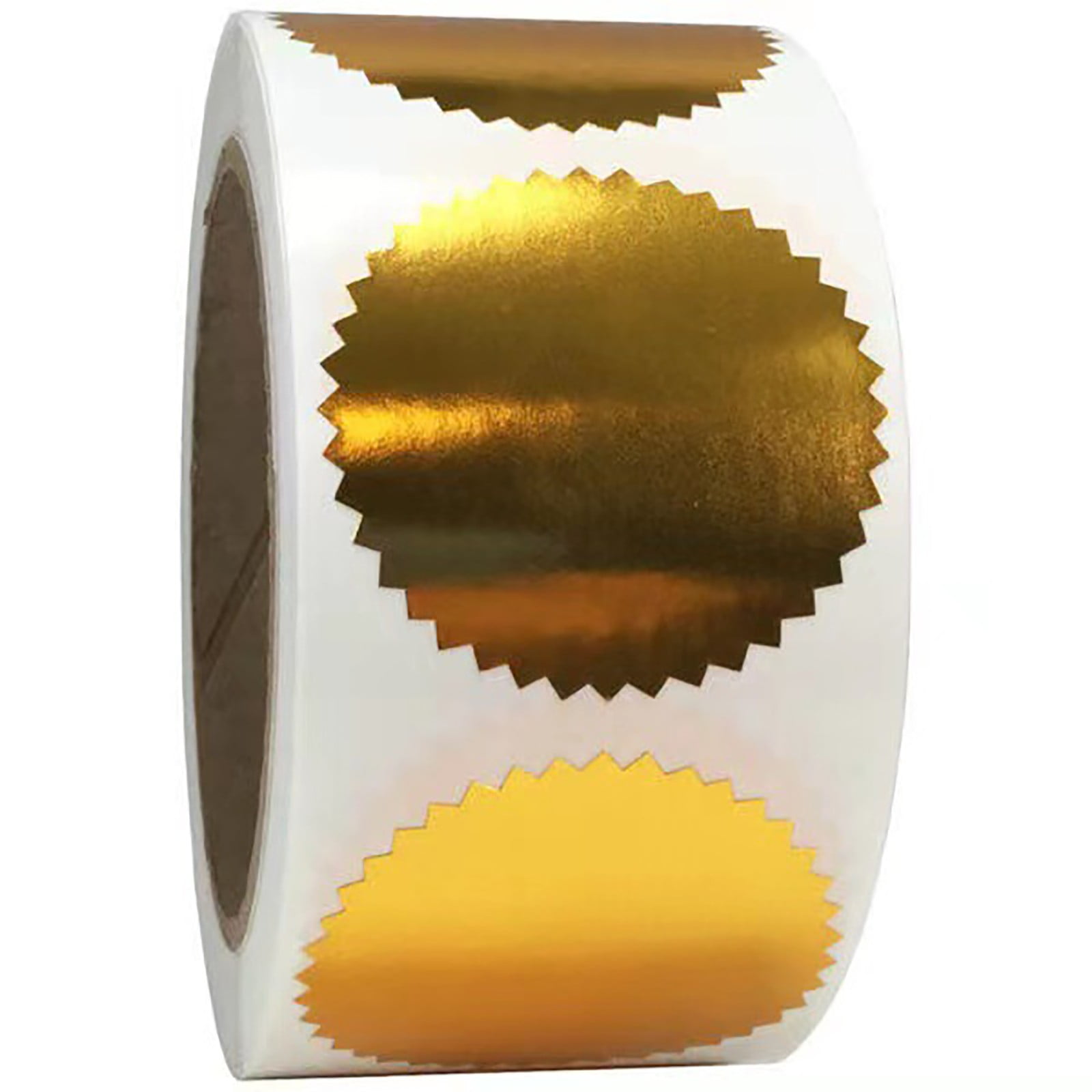 LMTODLFG Certificate Award Seals Stickers, Gold Metallic Stickers with ...