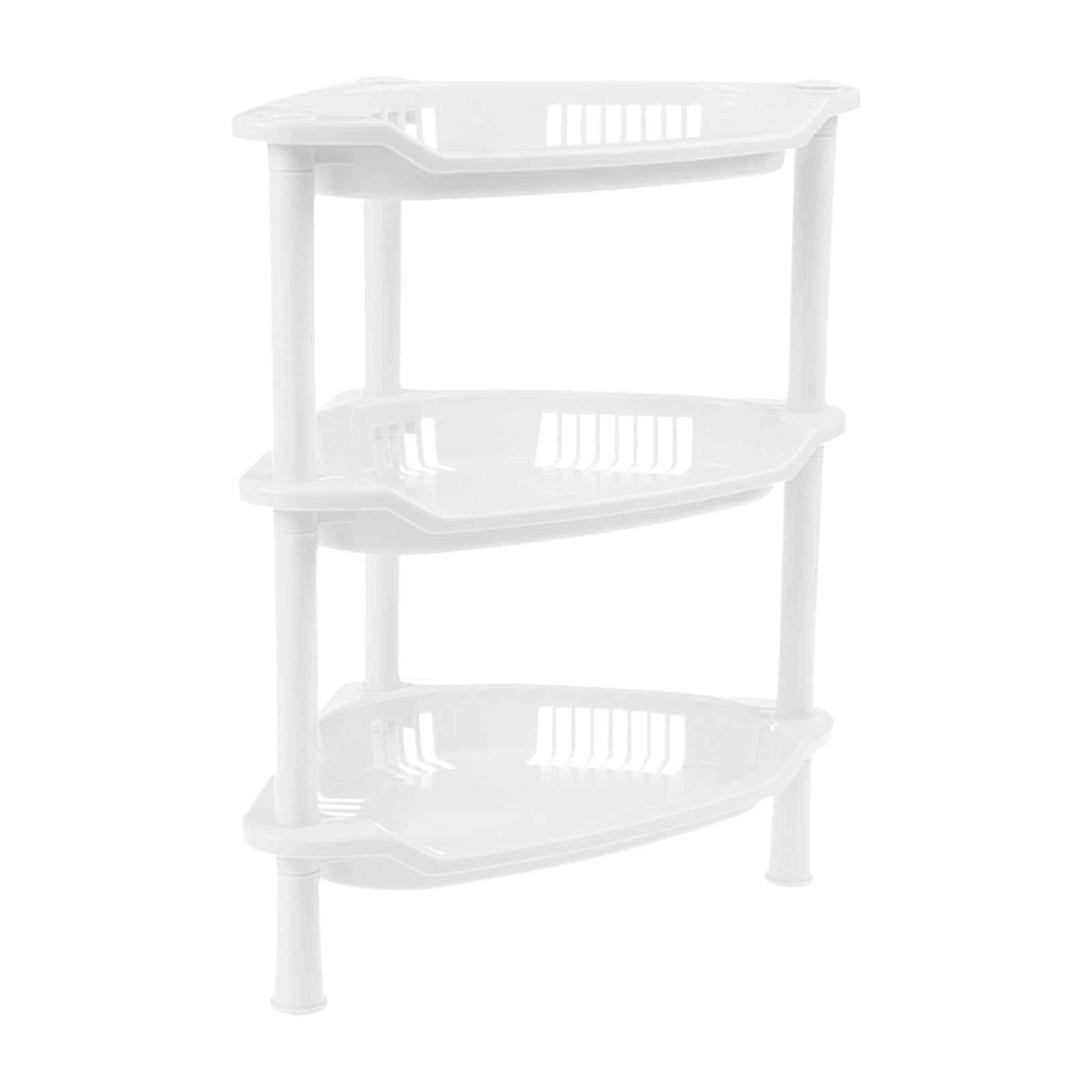 LMTODLFG Corner Plastic Freestanding Stackable Organizer Shelf for ...