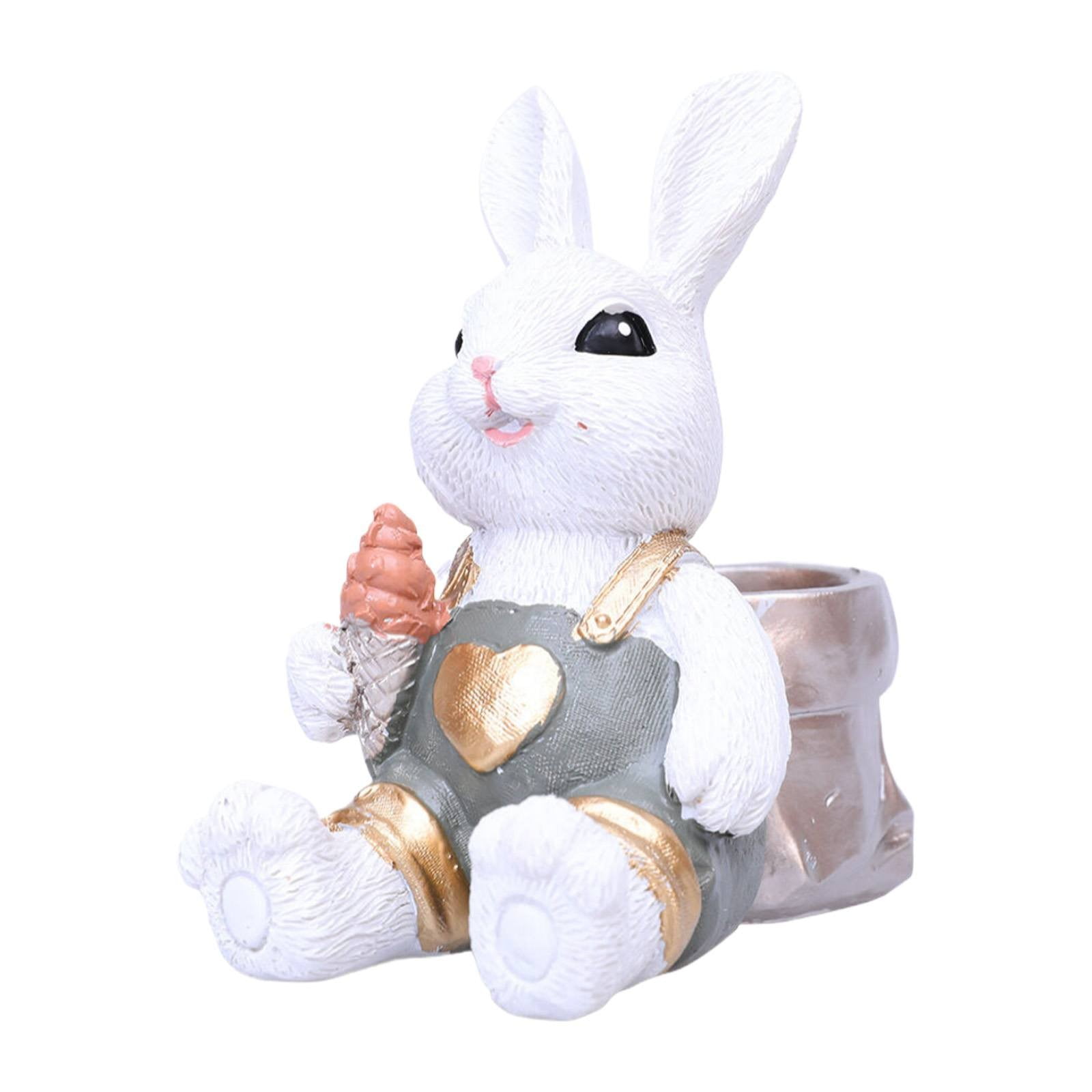 LMTODLFG Easter Bunny Carrying Basket Small Planter Cute Succulents ...