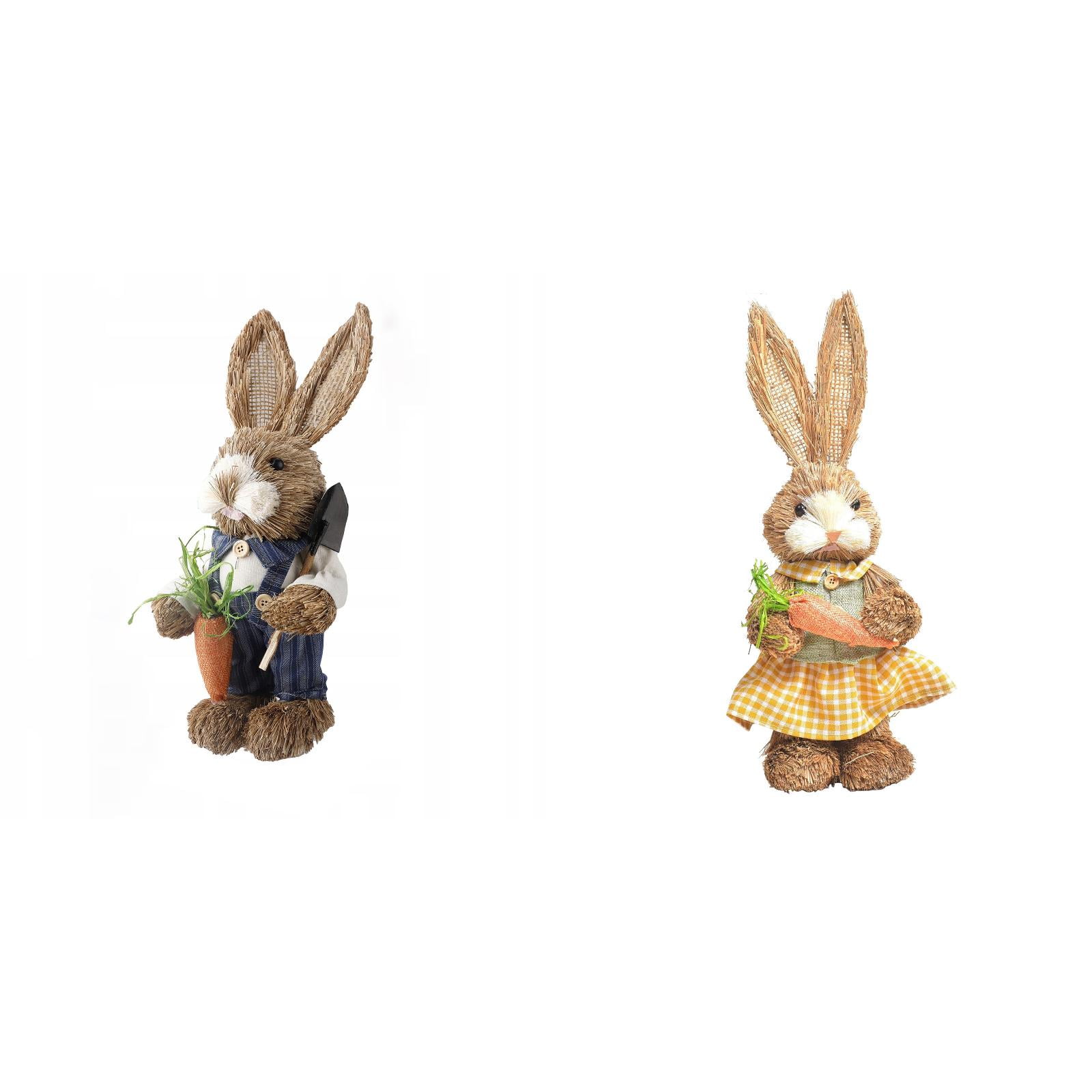 LMTODLFG Easter Bunny Decor, Bunnies Statue Outdoor Porch Decorations ...