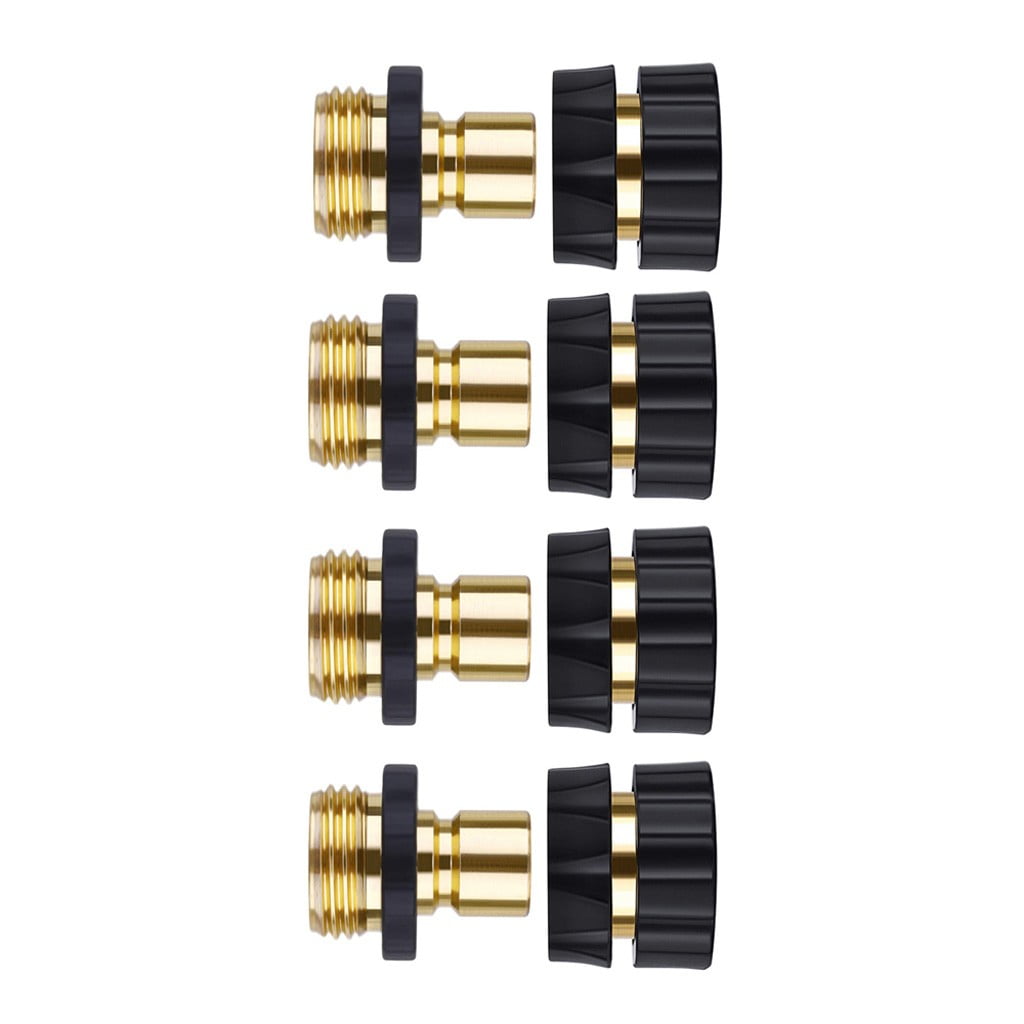 LMTODLFG Garden Hose Quick Connect Solid Brass 3/4 inch GHT External ...