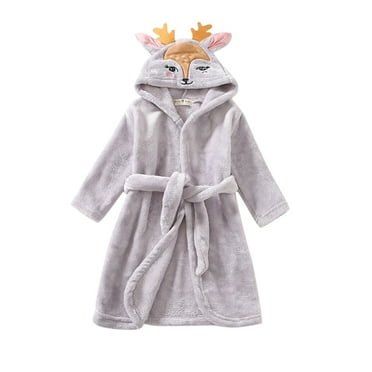 Mr. Pen- Baby Animal Face Robe, Unisex, 0-9 Month, Plush Baby Robe ...
