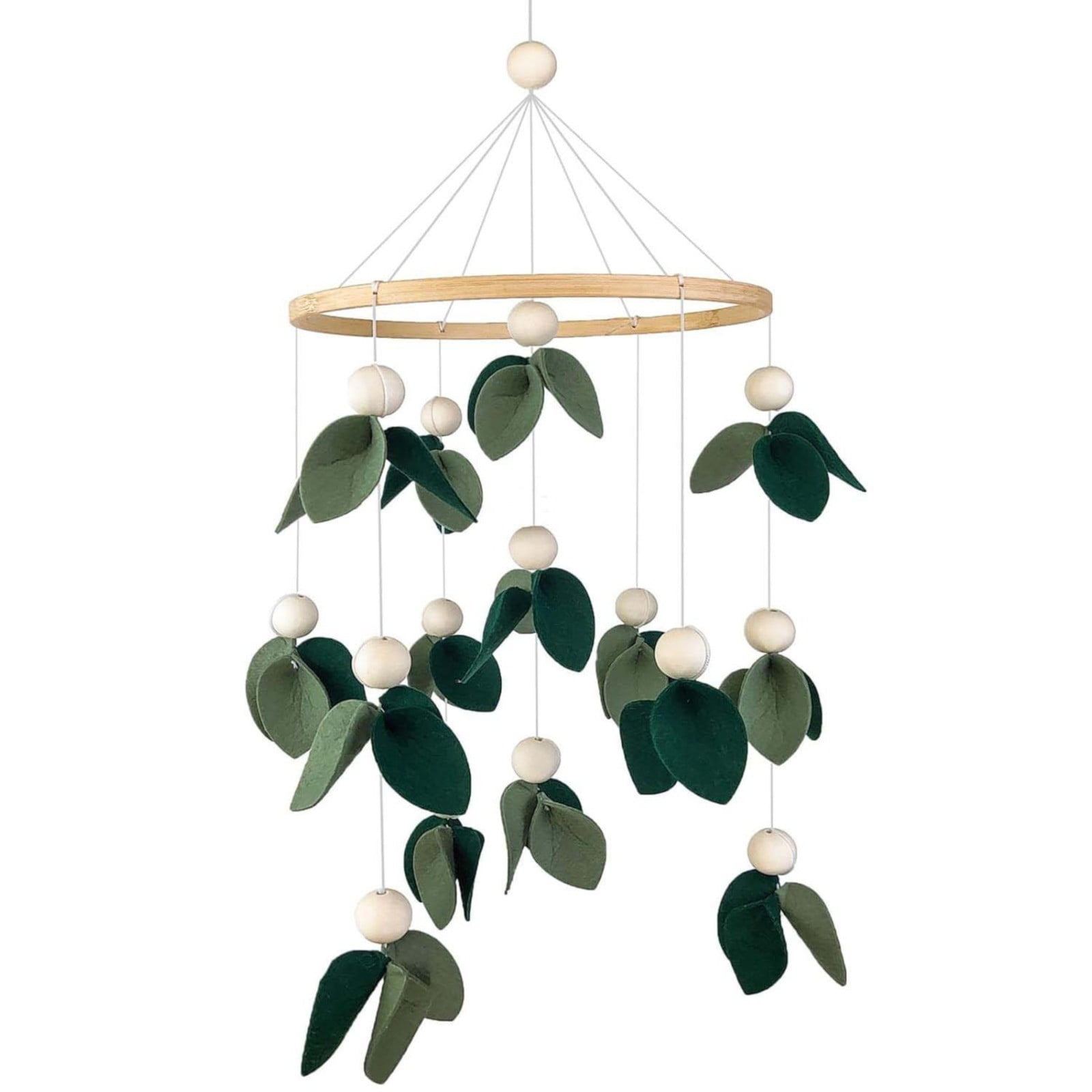 LMTODLFG Green Leaf Mobile for Crib Mobile Forest Baby Mobile Green ...