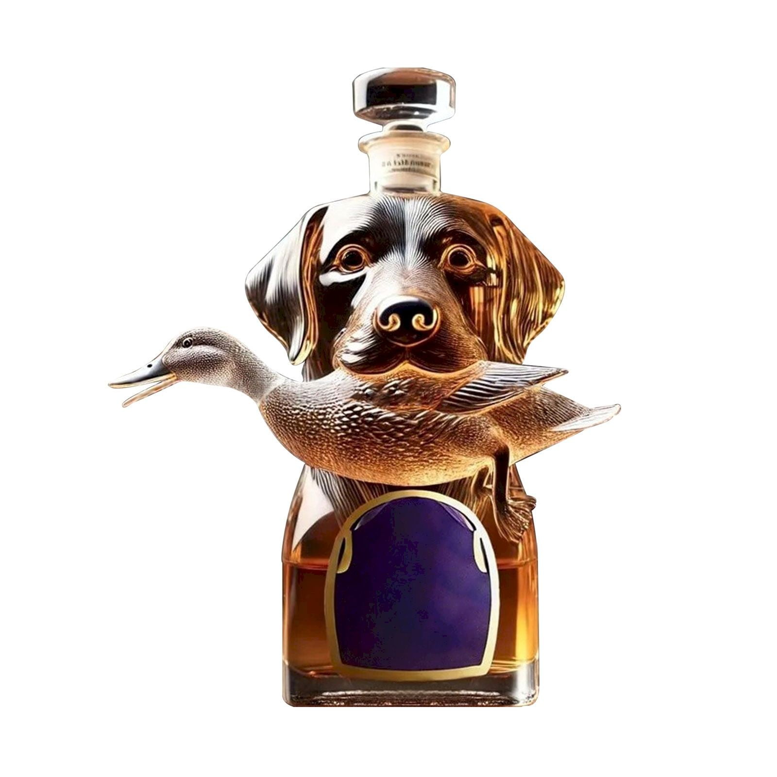 LMTODLFG Hunting Dog Animal Wine & Whiskey Decanter - Beautiful Profile ...