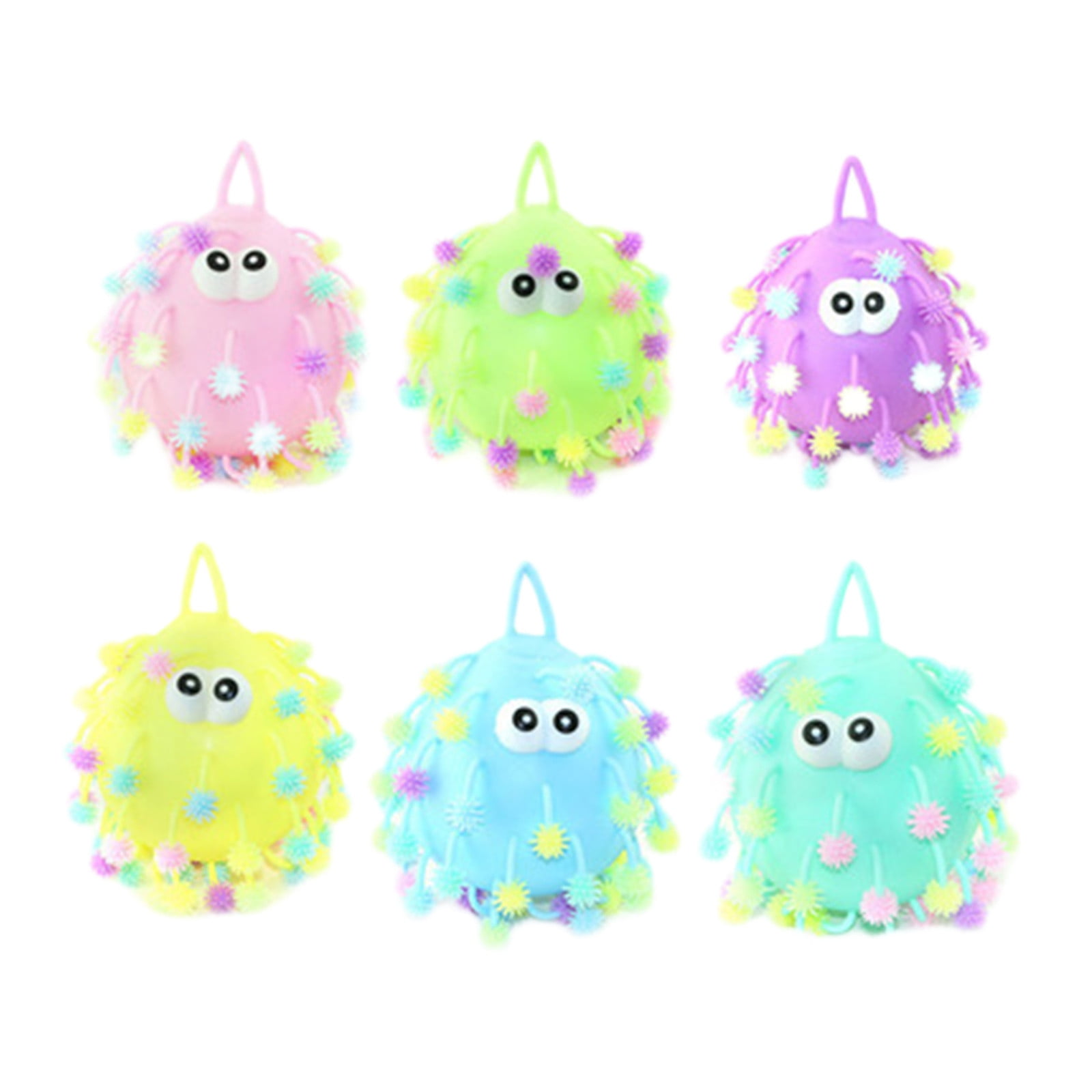 LMTODLFG LED Rubber Ball Glowing Rubber Balls Flashing Rubber Light Up ...