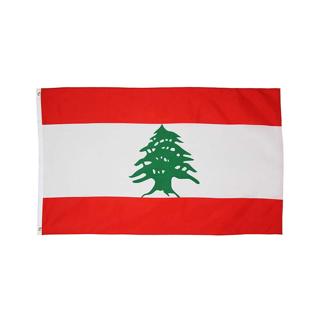 LMTODLFG Lebanon Flag 3x5 Ft New 100D Polyester Lebanese Banner Fade ...