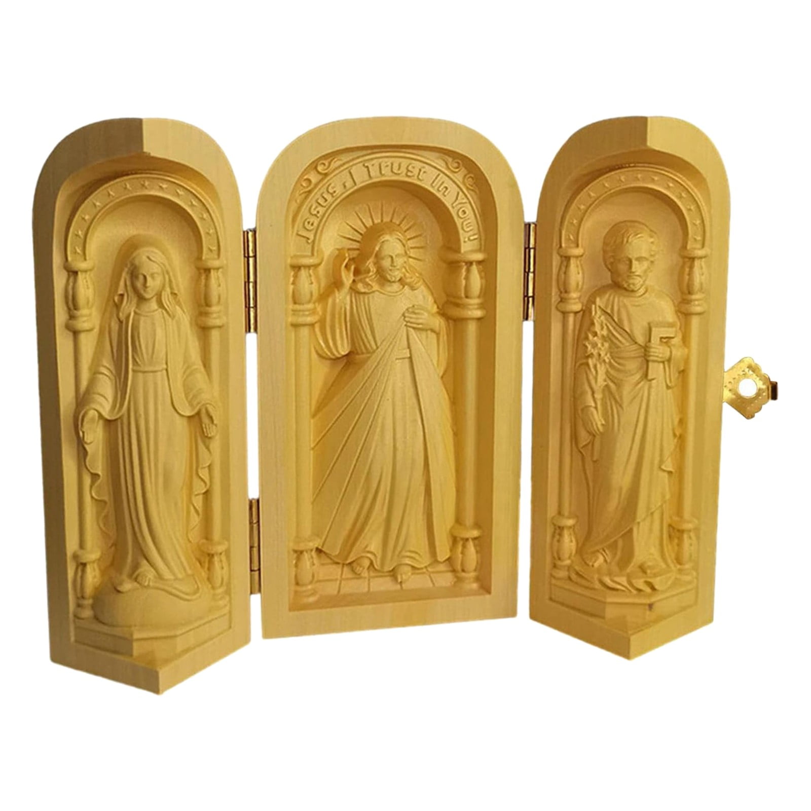 LMTODLFG Portable Altar Table Catholic Religious Ornaments Mini Decor ...