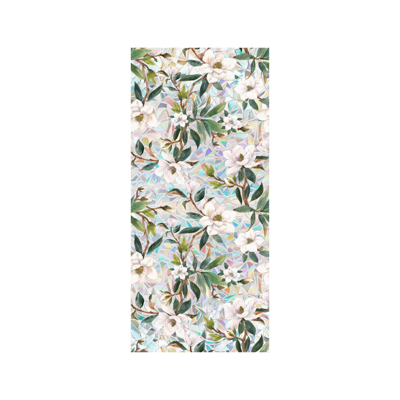 LMTODLFG Retro Magnolia Flowers Window Privacy Film,Stained Glass ...