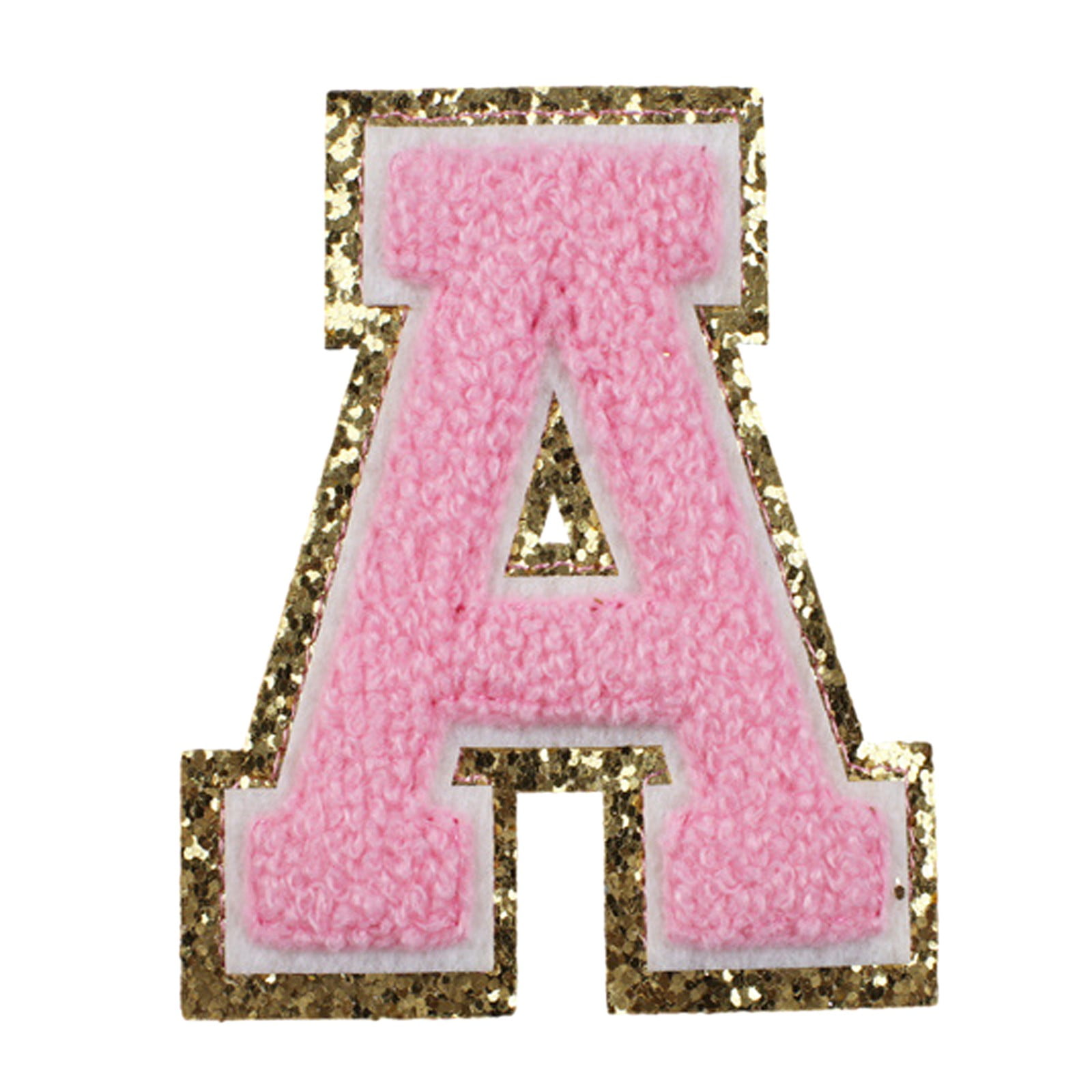 LMTODLFG Self-Adhesive Iron on Letters 2.2 inch Chenille Letter ...