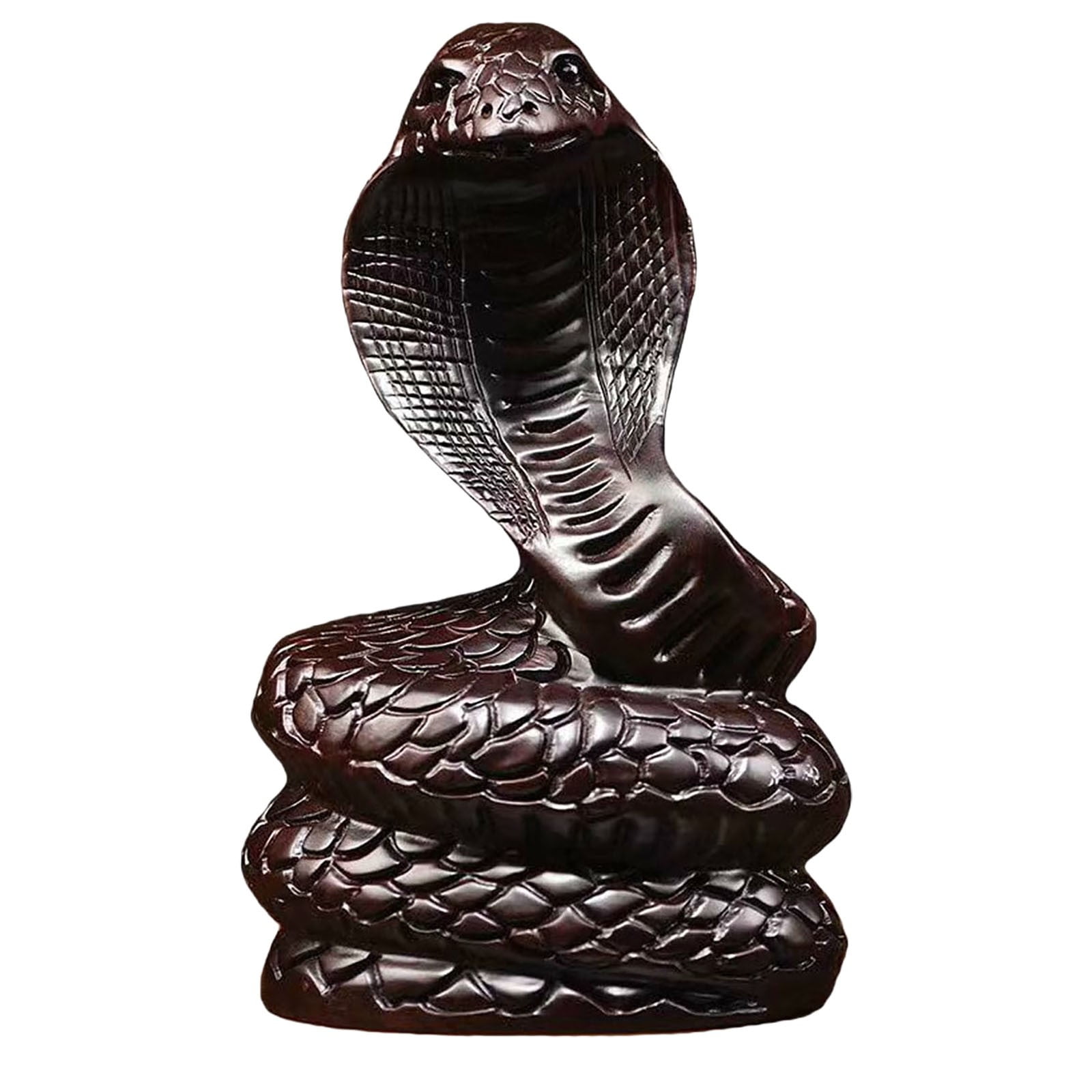 LMTODLFG Snake Statue Small Wooden Snake Figurine Chinese Zodiac Feng ...