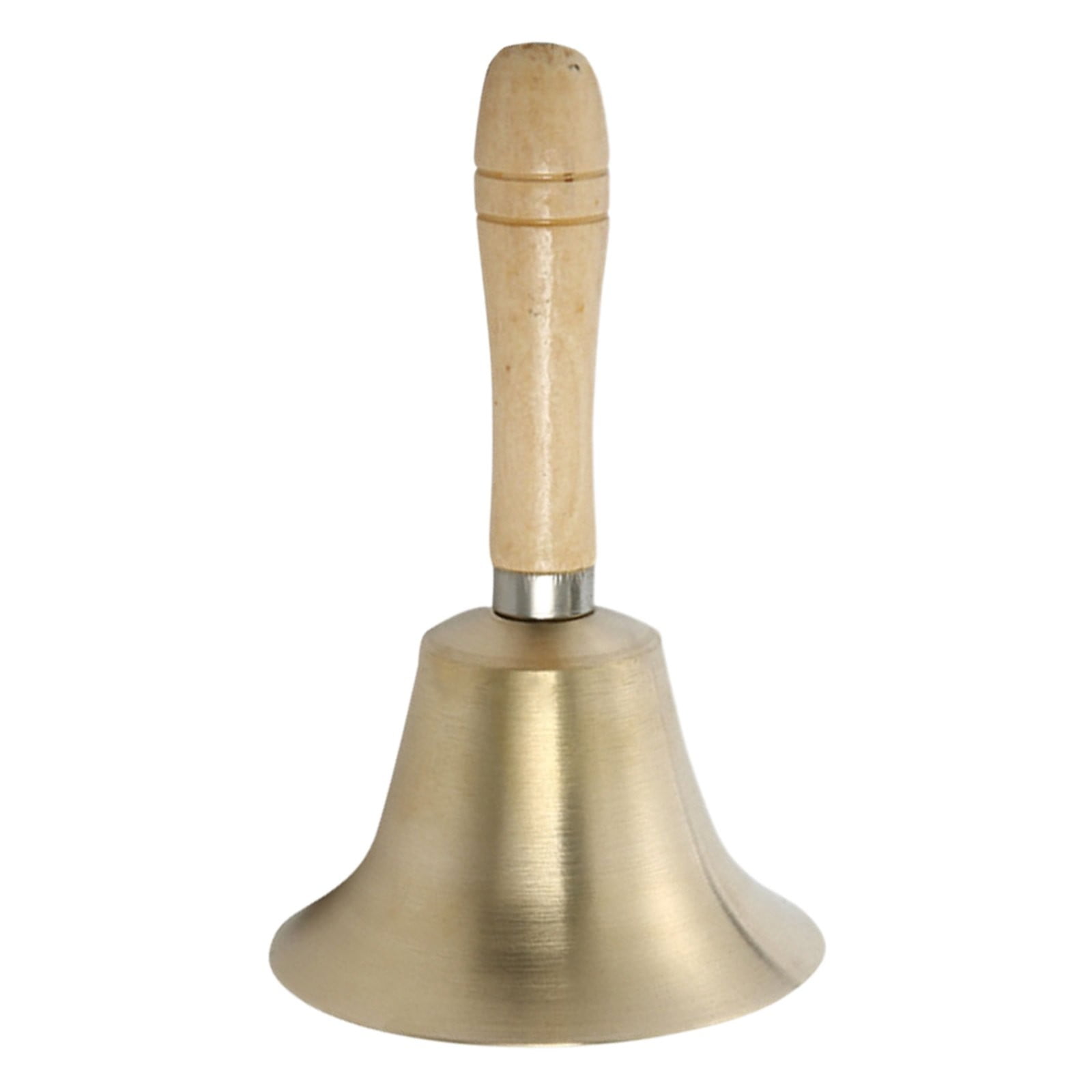 LMTODLFG Solid Brass Hand Call Bell - Extra Loud Wooden Handle Desk ...