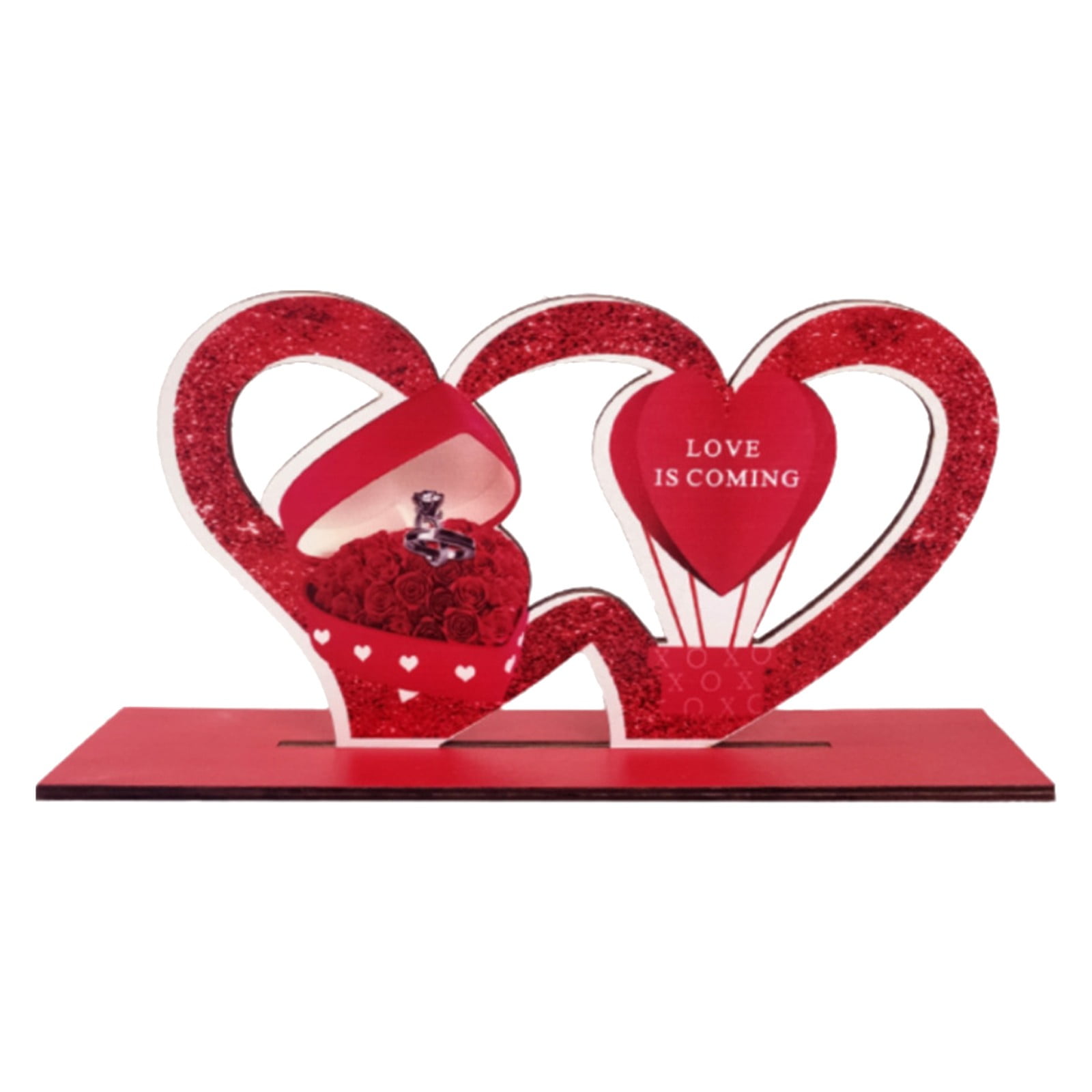 LMTODLFG Valentines Day Decorations Love Sign Wooden Blocks V-day Gift ...