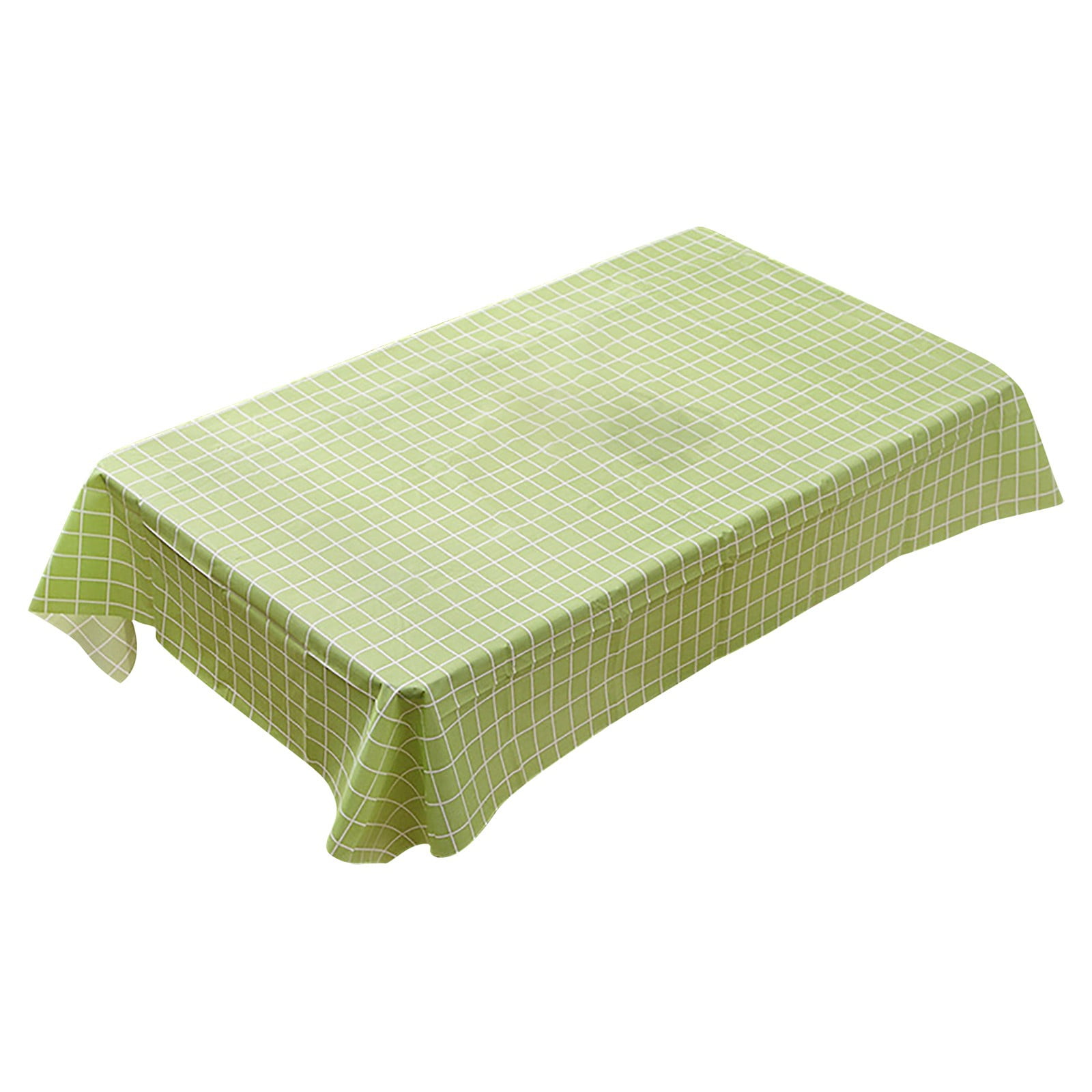 LMTODLFG White Checkered Tablecloths White Gingham Plastic Table Cloths ...
