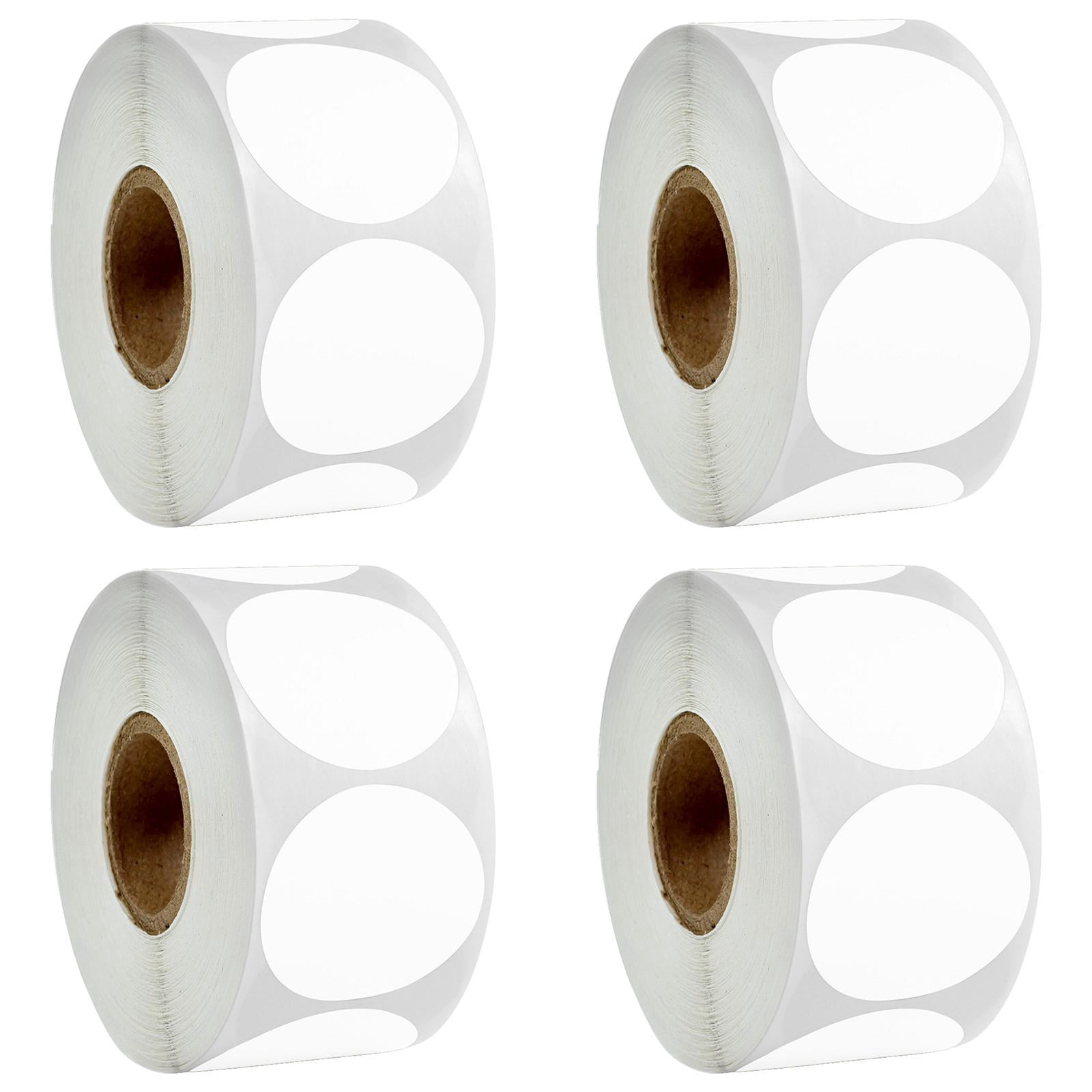 LMTODLFG White Circle Direct Thermal Labels, 750 Labels Self-Adhesive ...