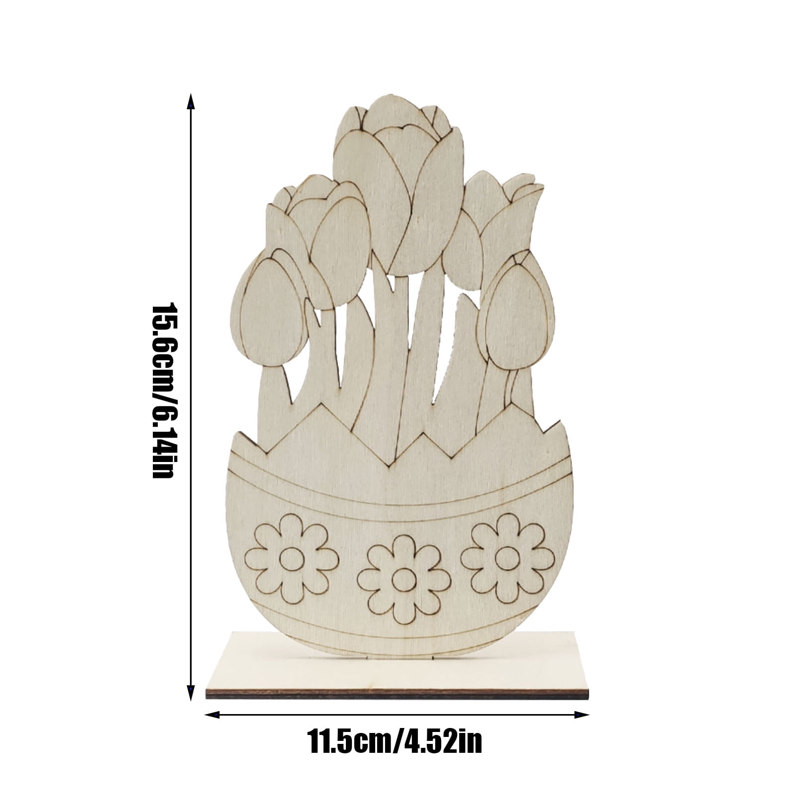 LMTODLFG Wooden Easter Crafts to Paint, Unfinished Wood Painting Crafts ...